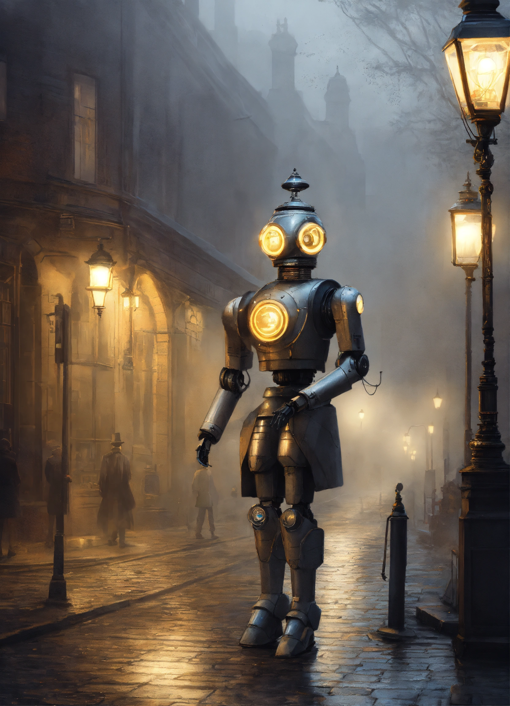 Lexica - Victorian futuristic robot android detective ,robotic suite ...