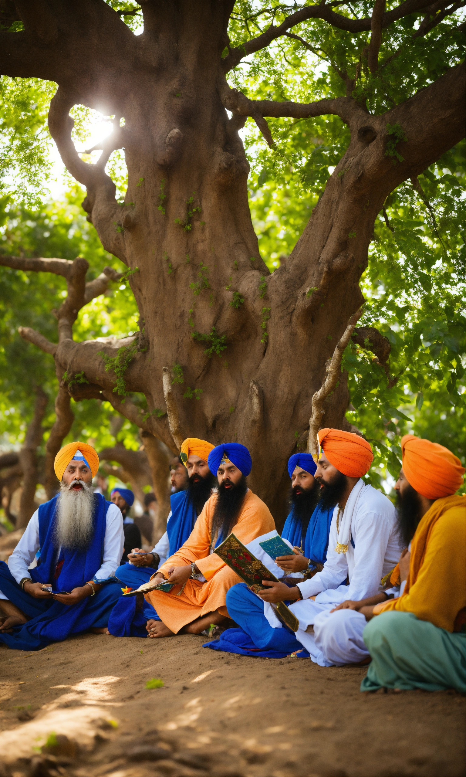 Lexica - Gur sikh peoples,chanting gods names,under the tree