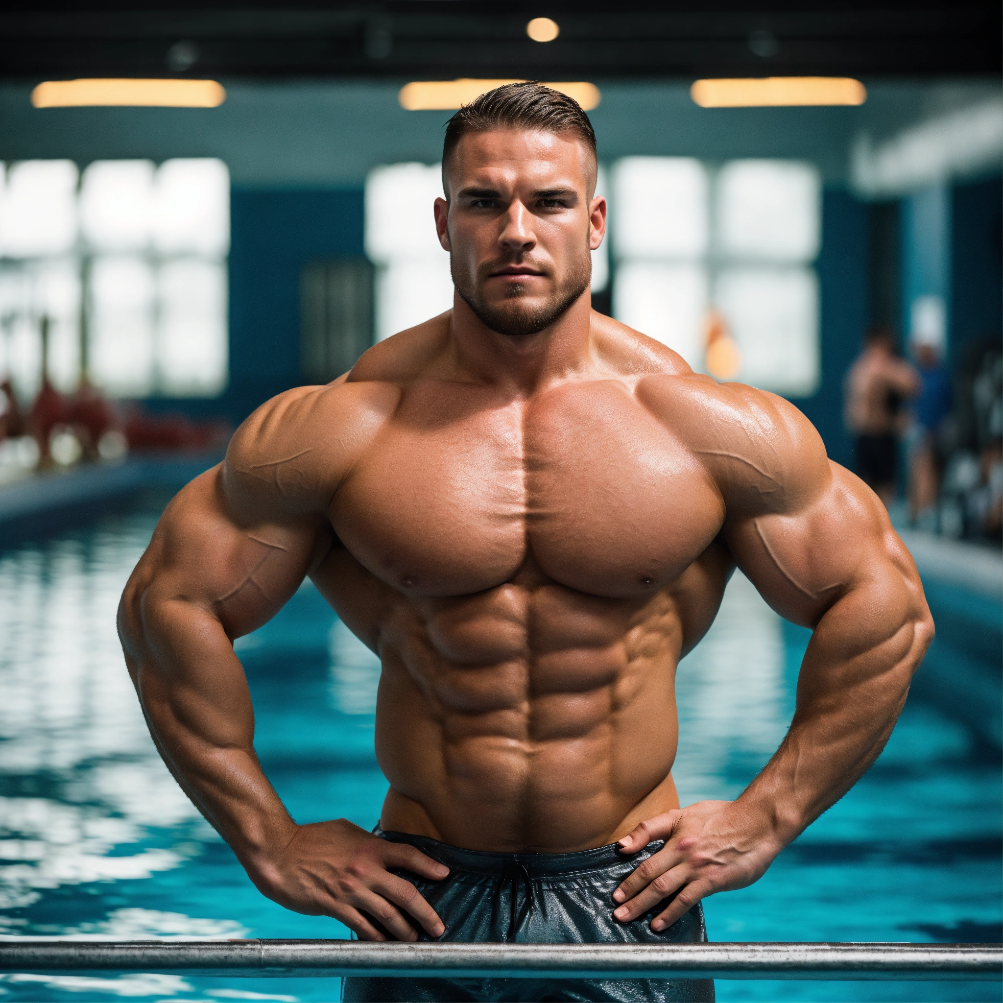 Lexica - 30-year-old man with big muscles, big bodybuilder, body like a ...