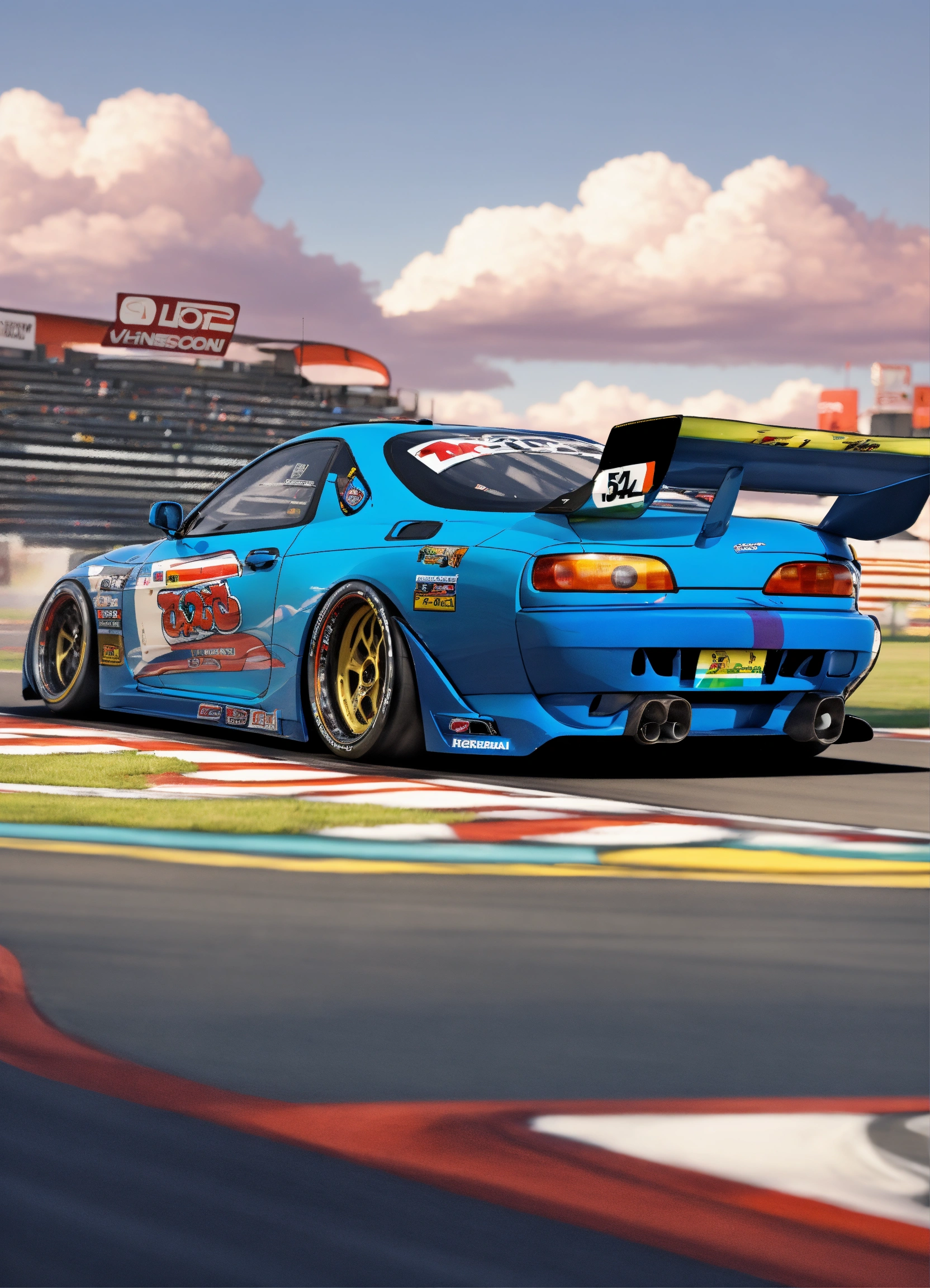 Lexica - Cartoon race car, Mk5 supra