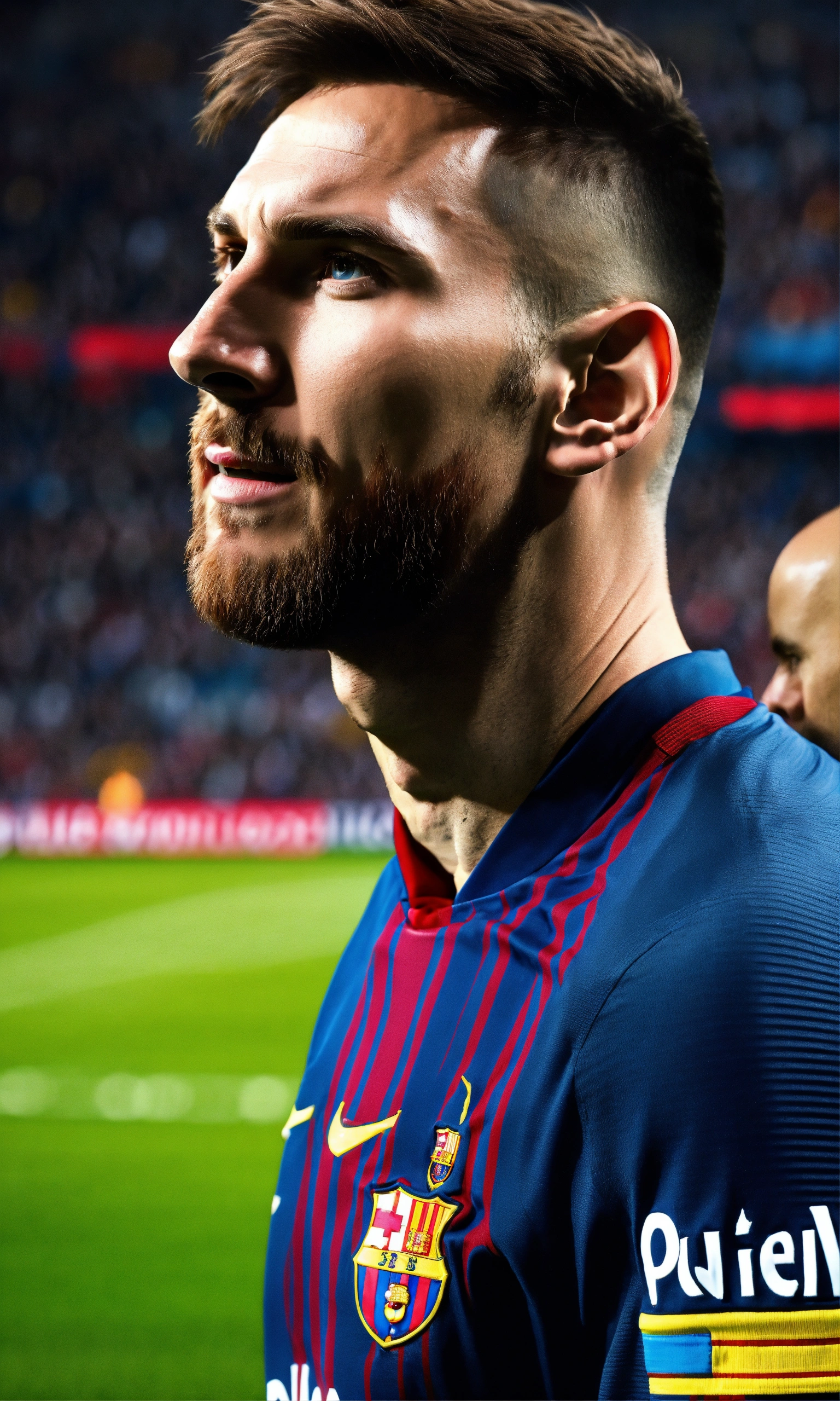 Lexica - Lionel Messi, looking at camera, ultra realistic, high quality ...