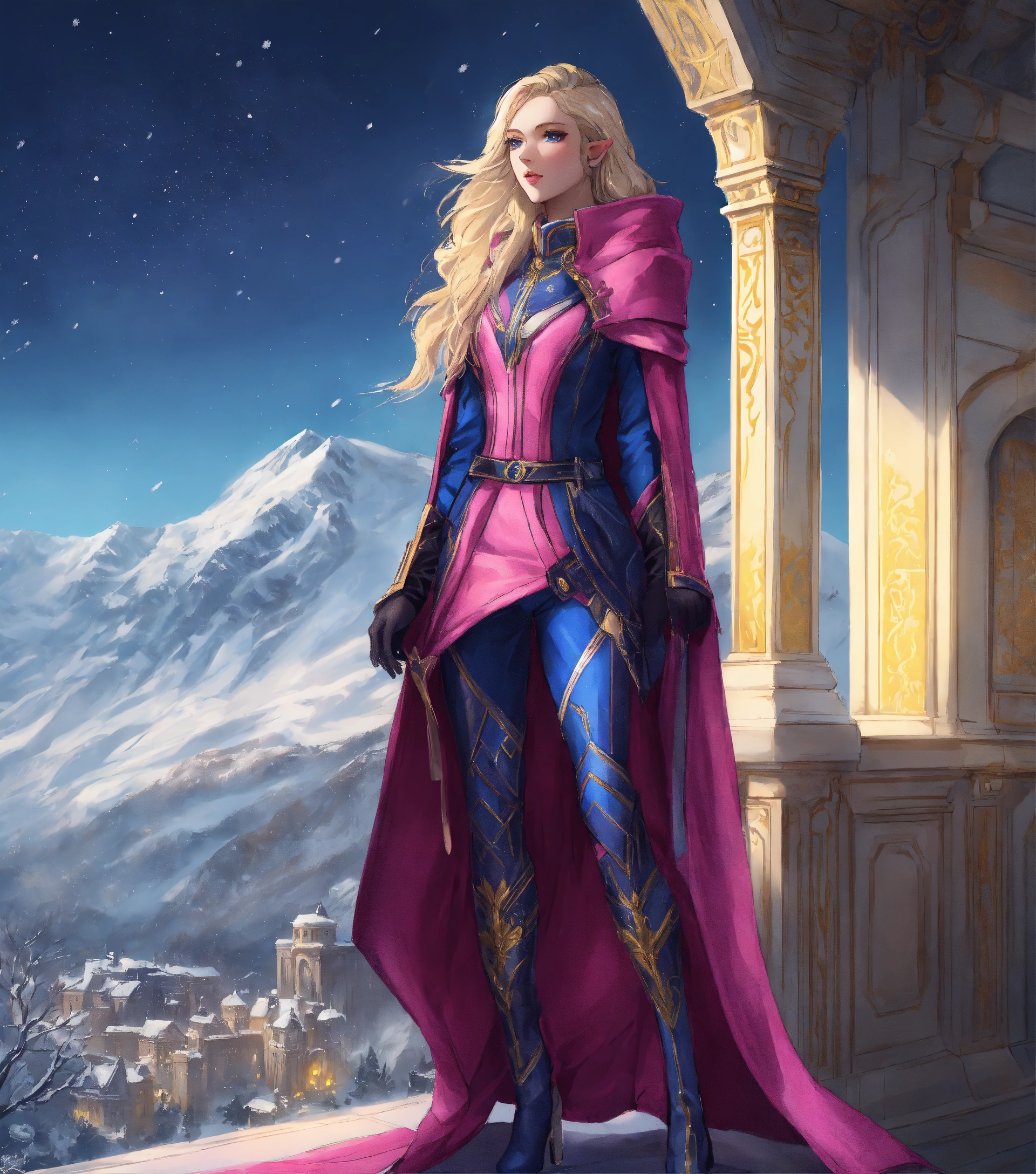 Lexica - Full body drawing of a sci fi high elf, royalty, futuristic ...