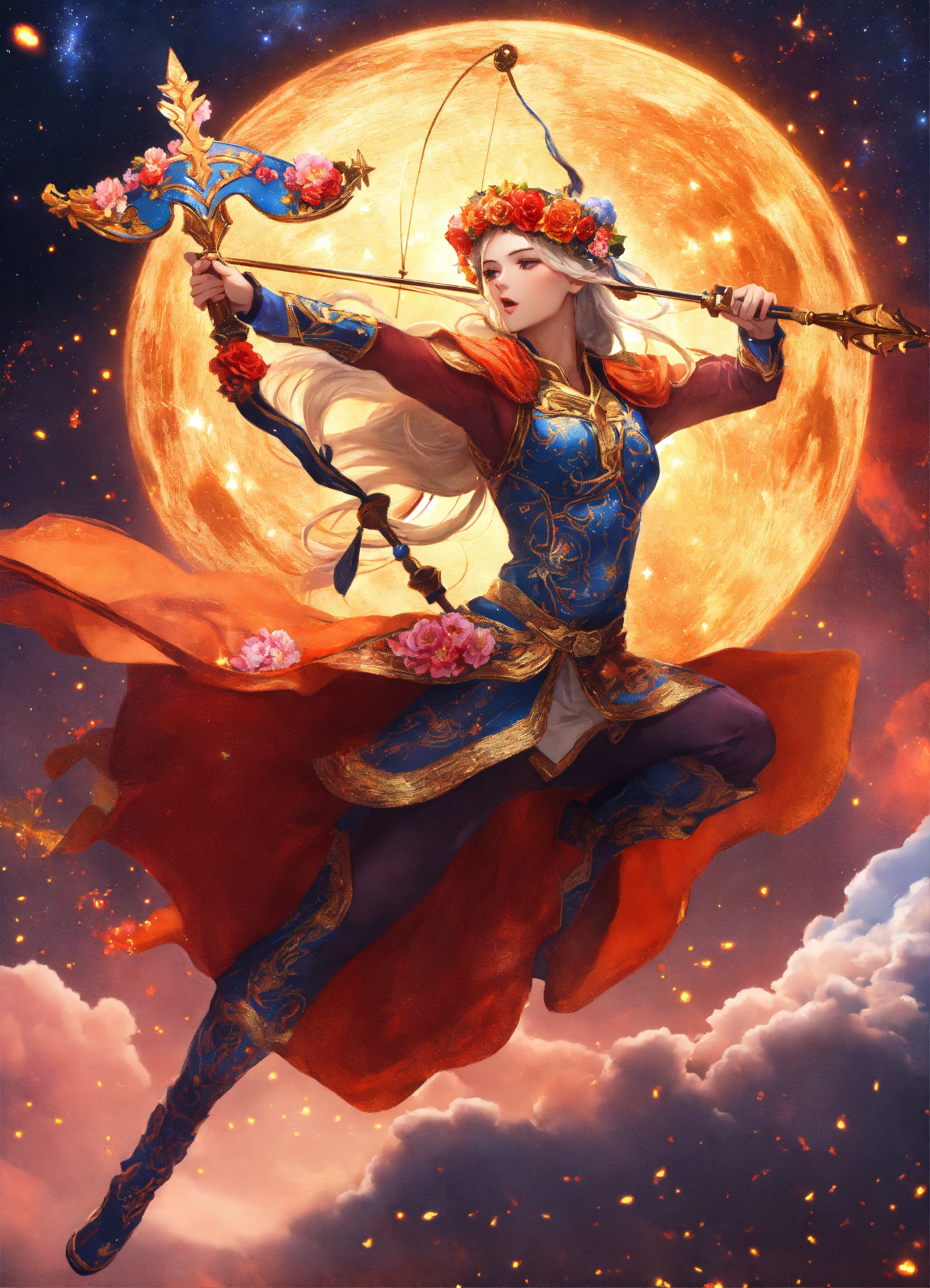 Lexica - The star sign of Sagittarius personified as a person, action ...