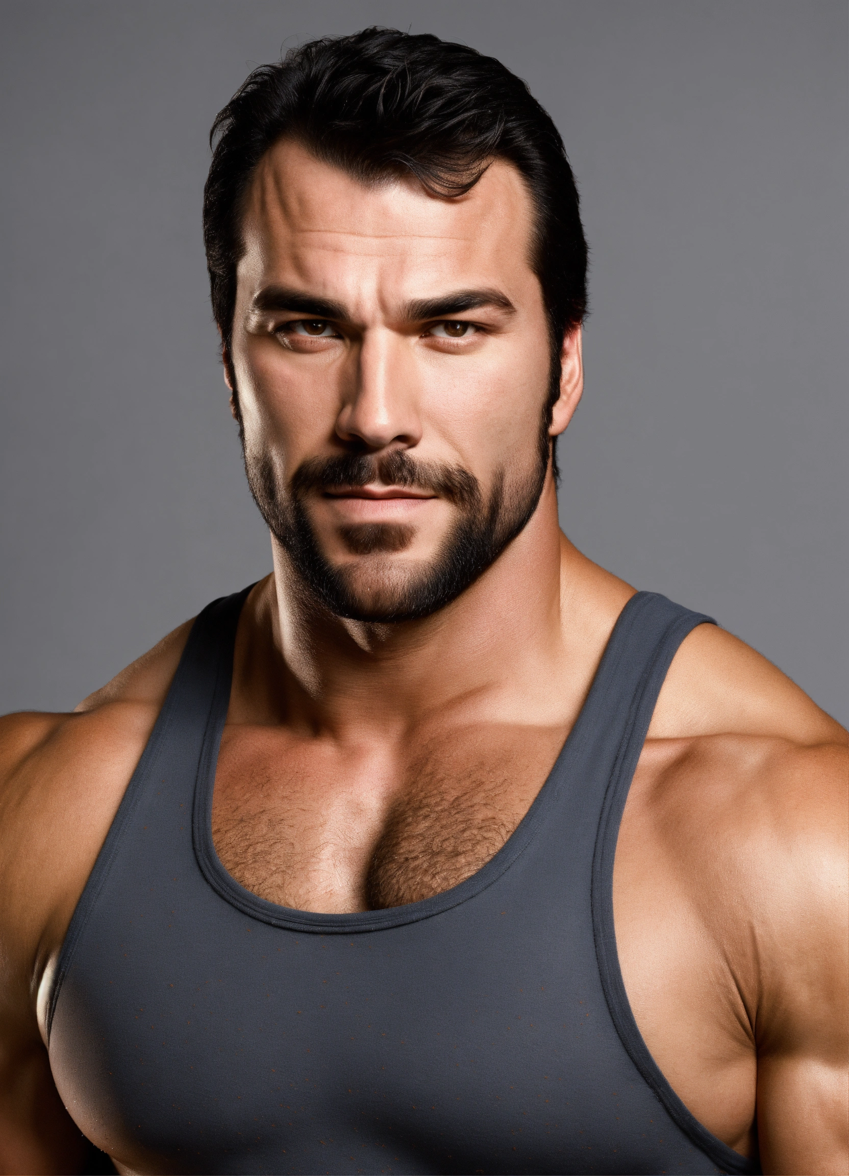 Lexica - 30-year-old wrestler with big muscles, bodybuilder, Razor ...