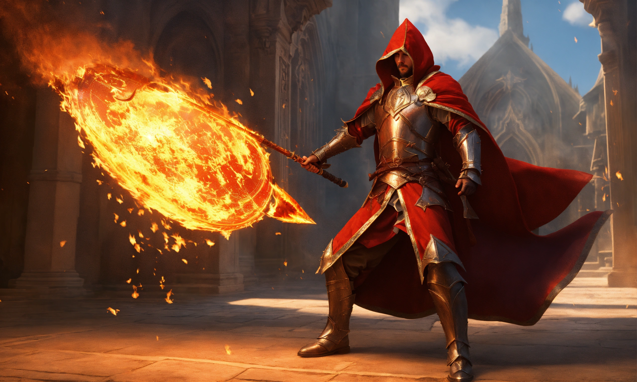 Lexica - Fire shield, shield made of flames, magical shield, magical ...