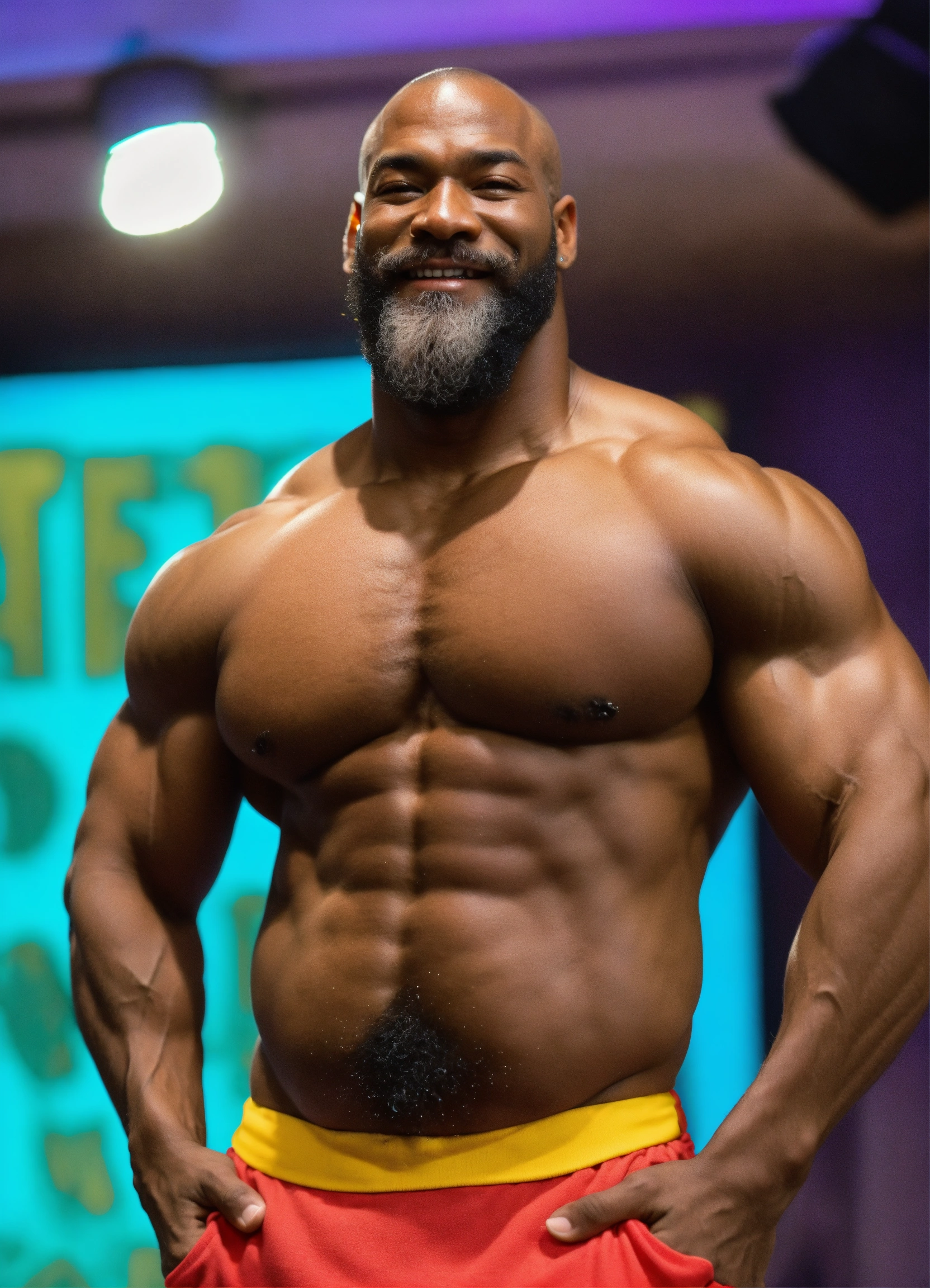 Lexica - Shrunk tiny bug size old Haitian bodybuilder tooth fairy kali ...