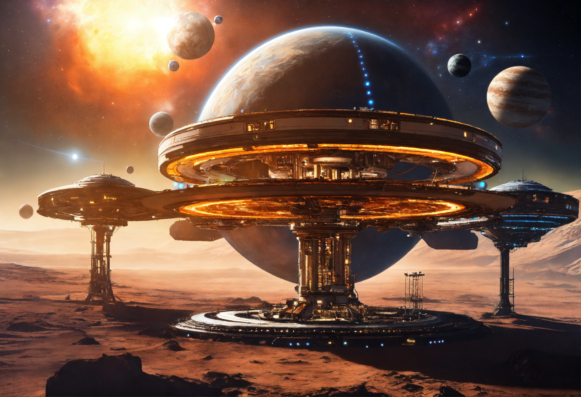 Lexica - Colonized solar system with space stations, inhabited planets ...