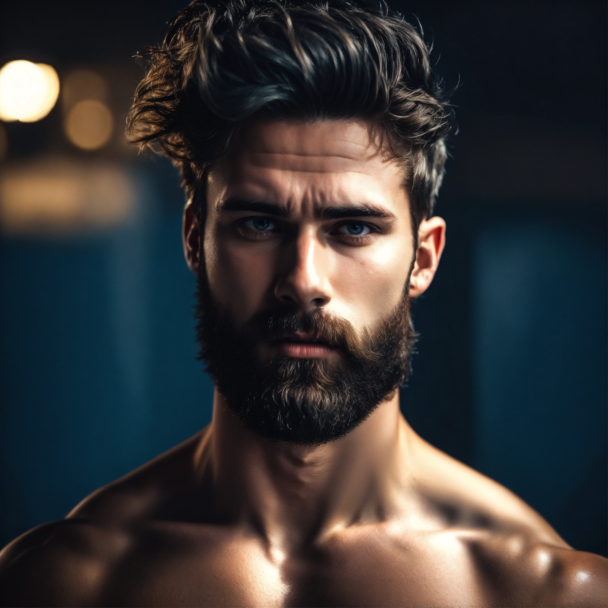 Lexica - Hot white boy face blue ayes black hair muscular face and ...