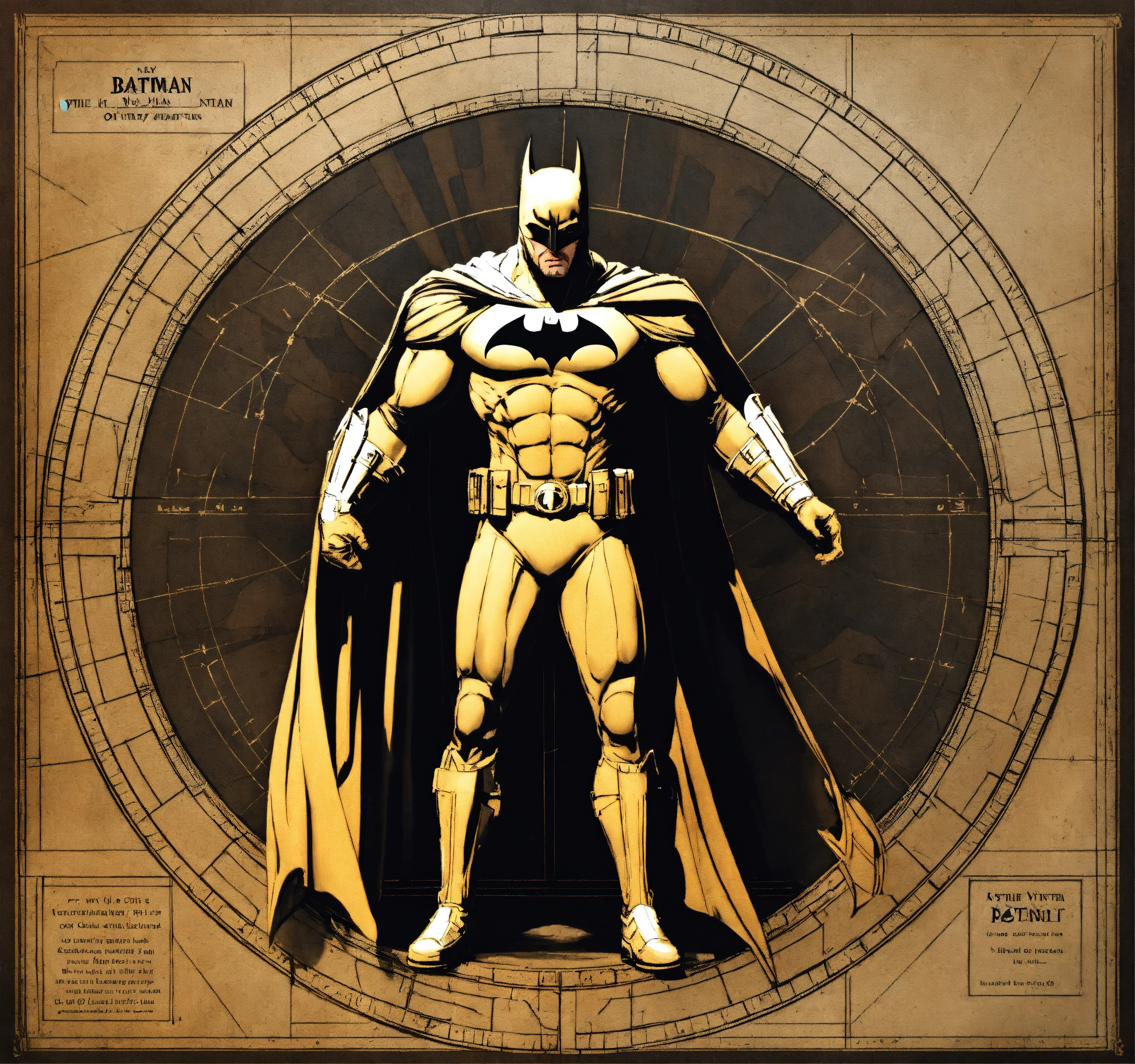 Lexica - Batman Vitruvian Man
