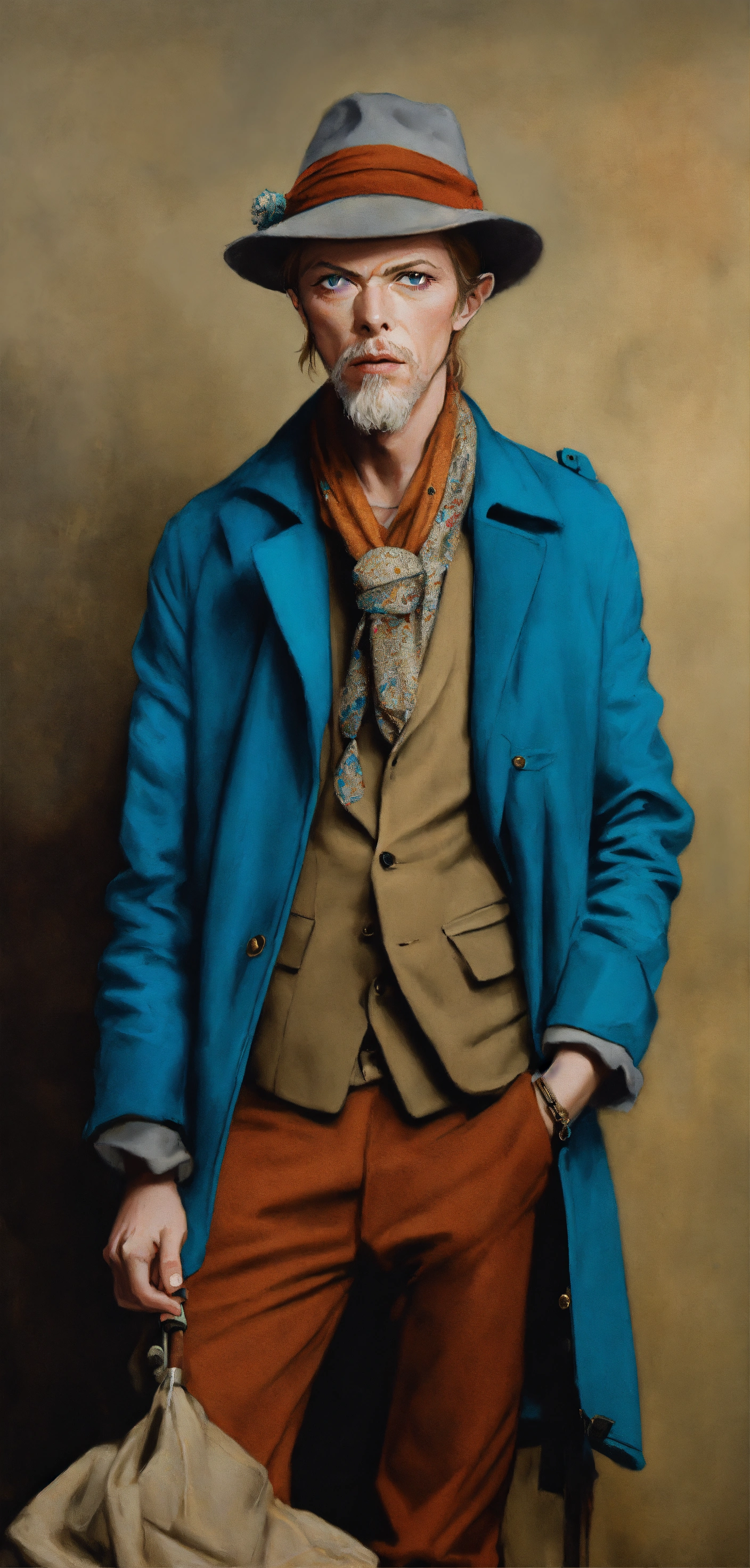 Lexica - Portrait of David bowie as a stereotypical hobo, complete with ...