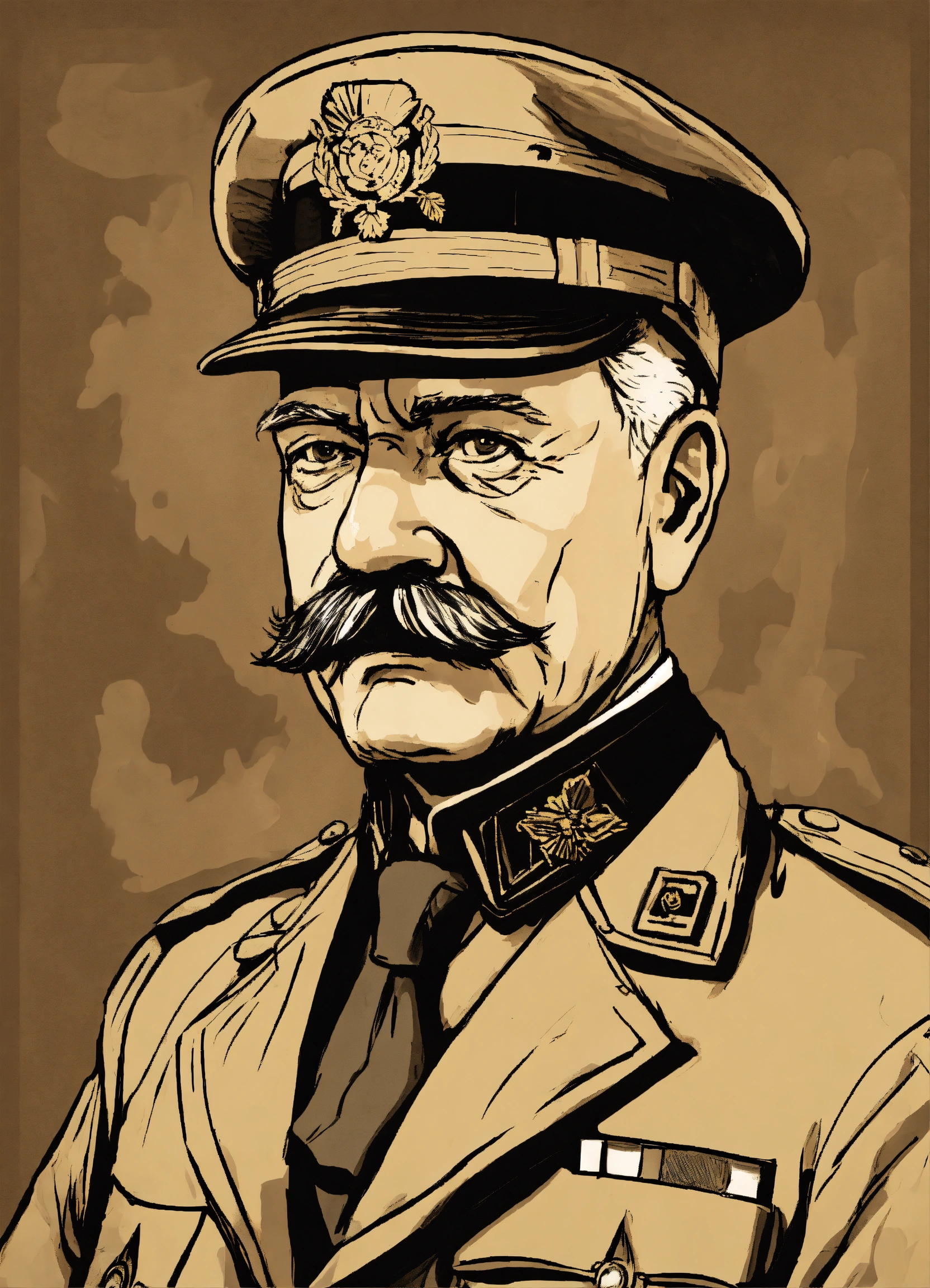 Lexica - Gatsby era 1920s world war 1 army officer old man mustache ...