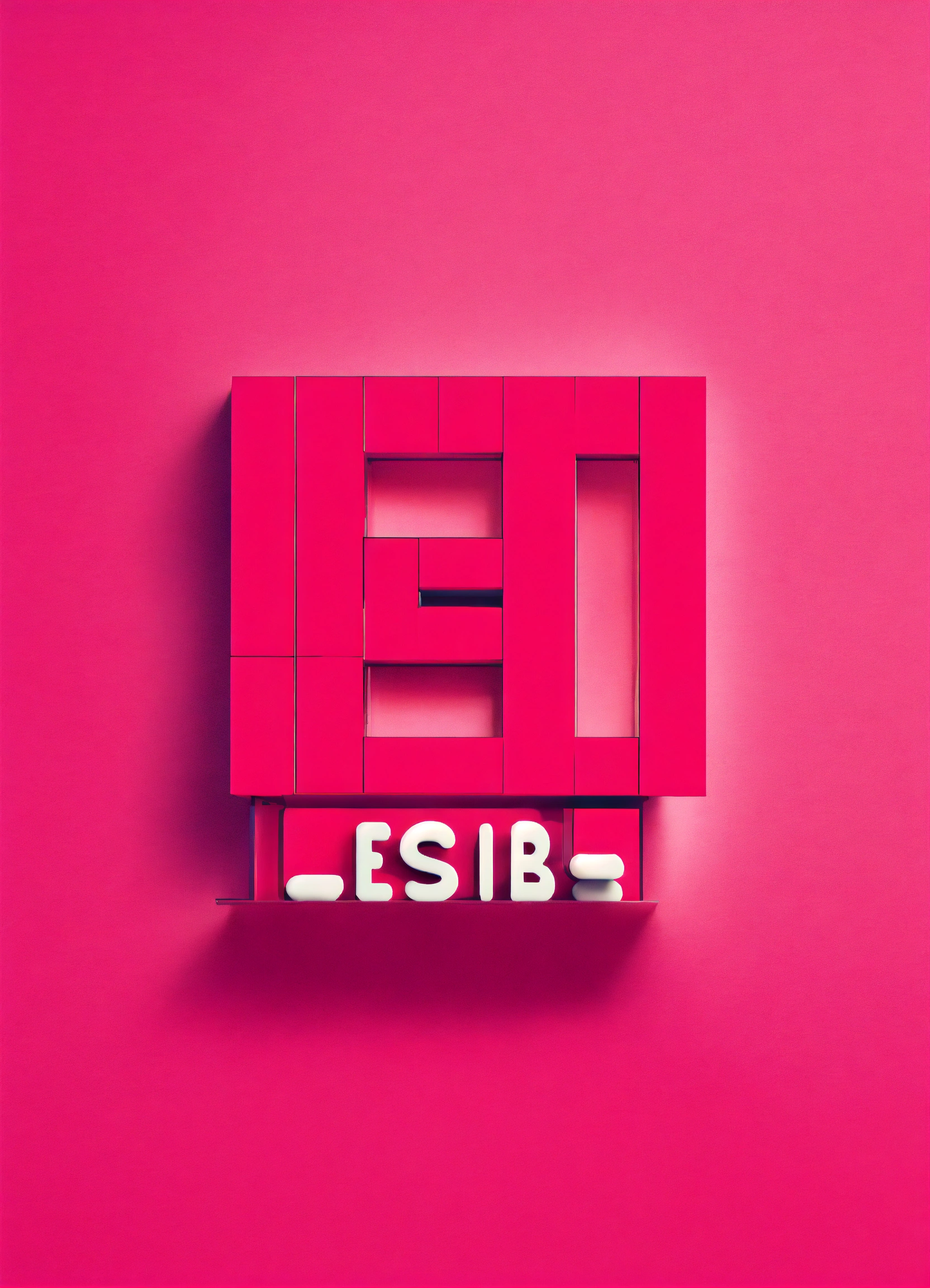 Lexica - Prompt/ "LESBI" sign in pink colour 3d font with fluffy texture