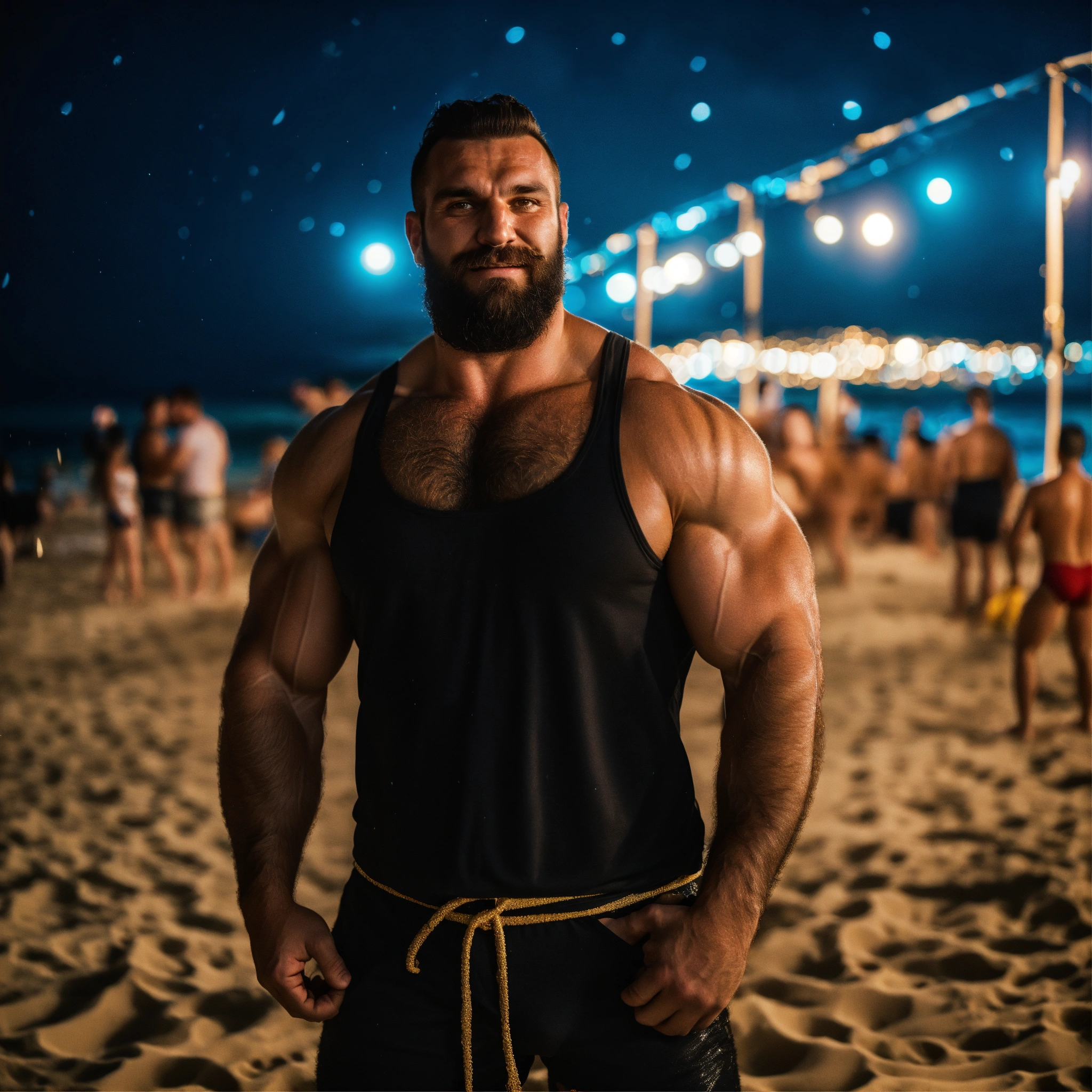 Lexica - 30-year-old hairy Serbian man with big muscles, big ...