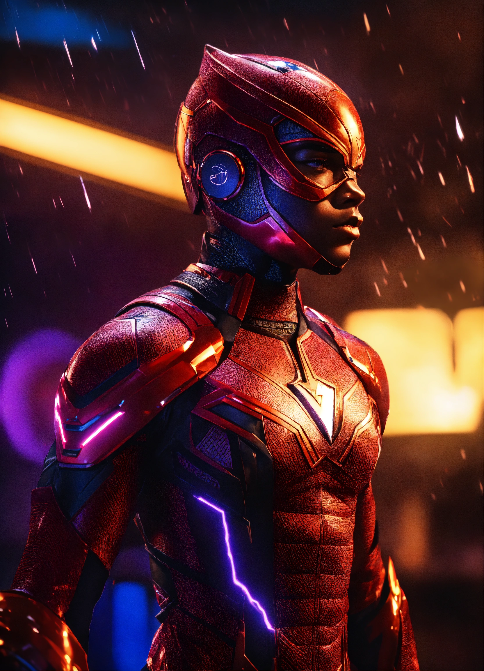 Lexica - An image that represents a full-bodied African purple & black ...