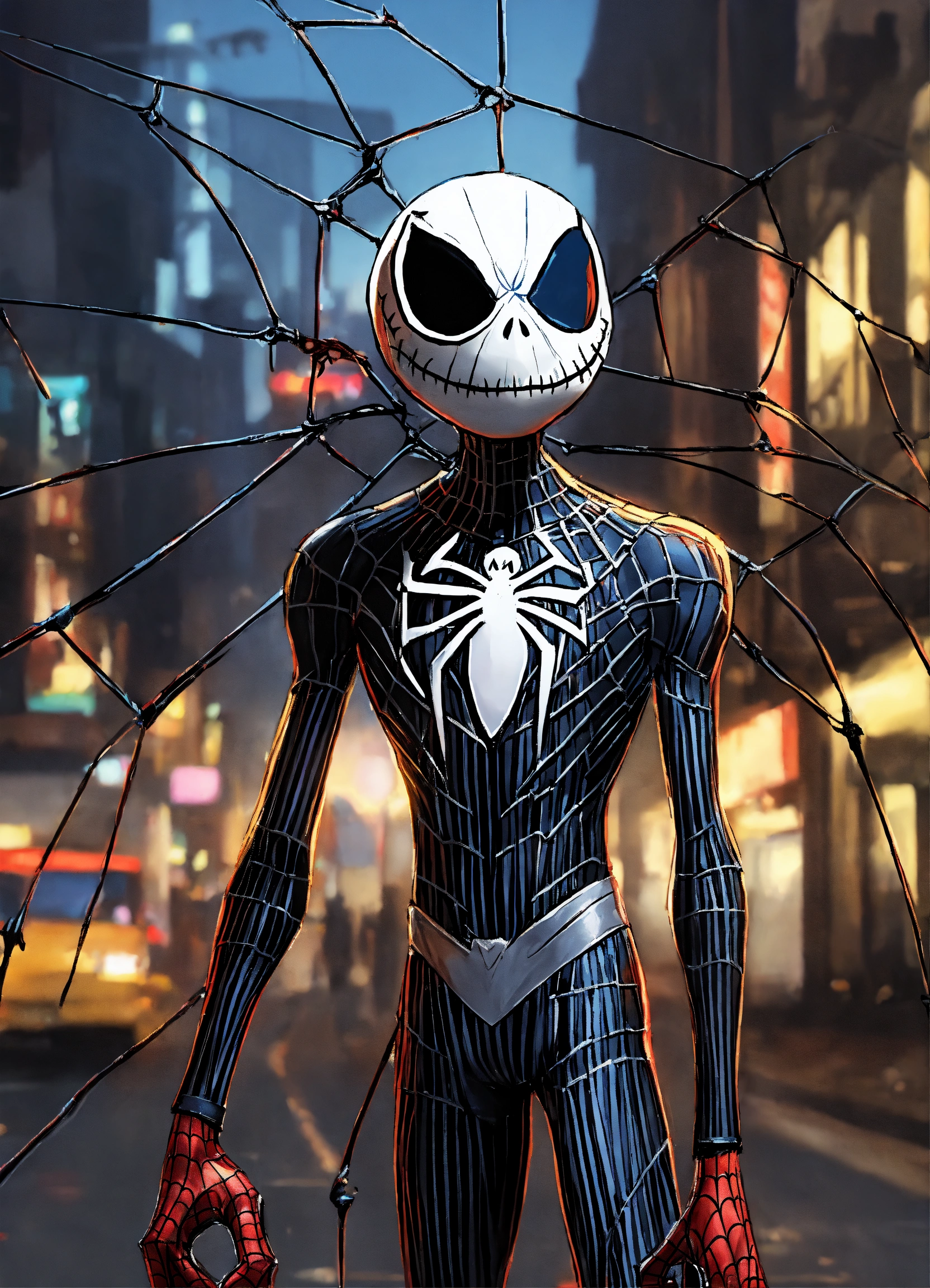 Lexica - Jack Skellington as Spider Man Marvel