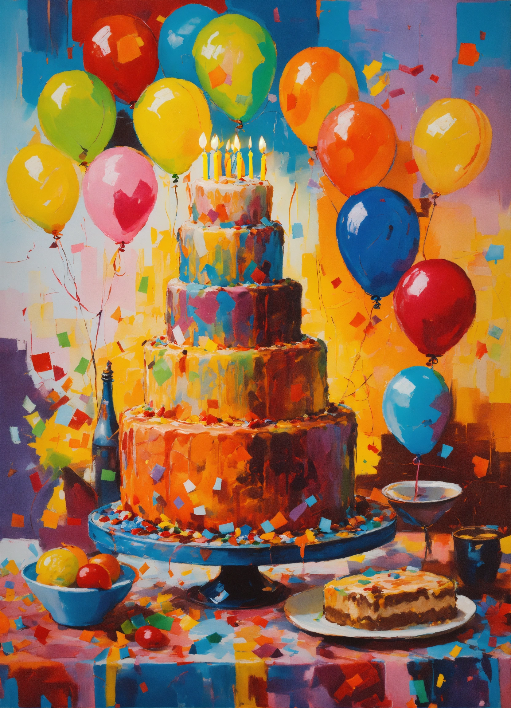 Lexica - Celebrate a Neo-Expressionist Birthday An Embrace of Festivity ...