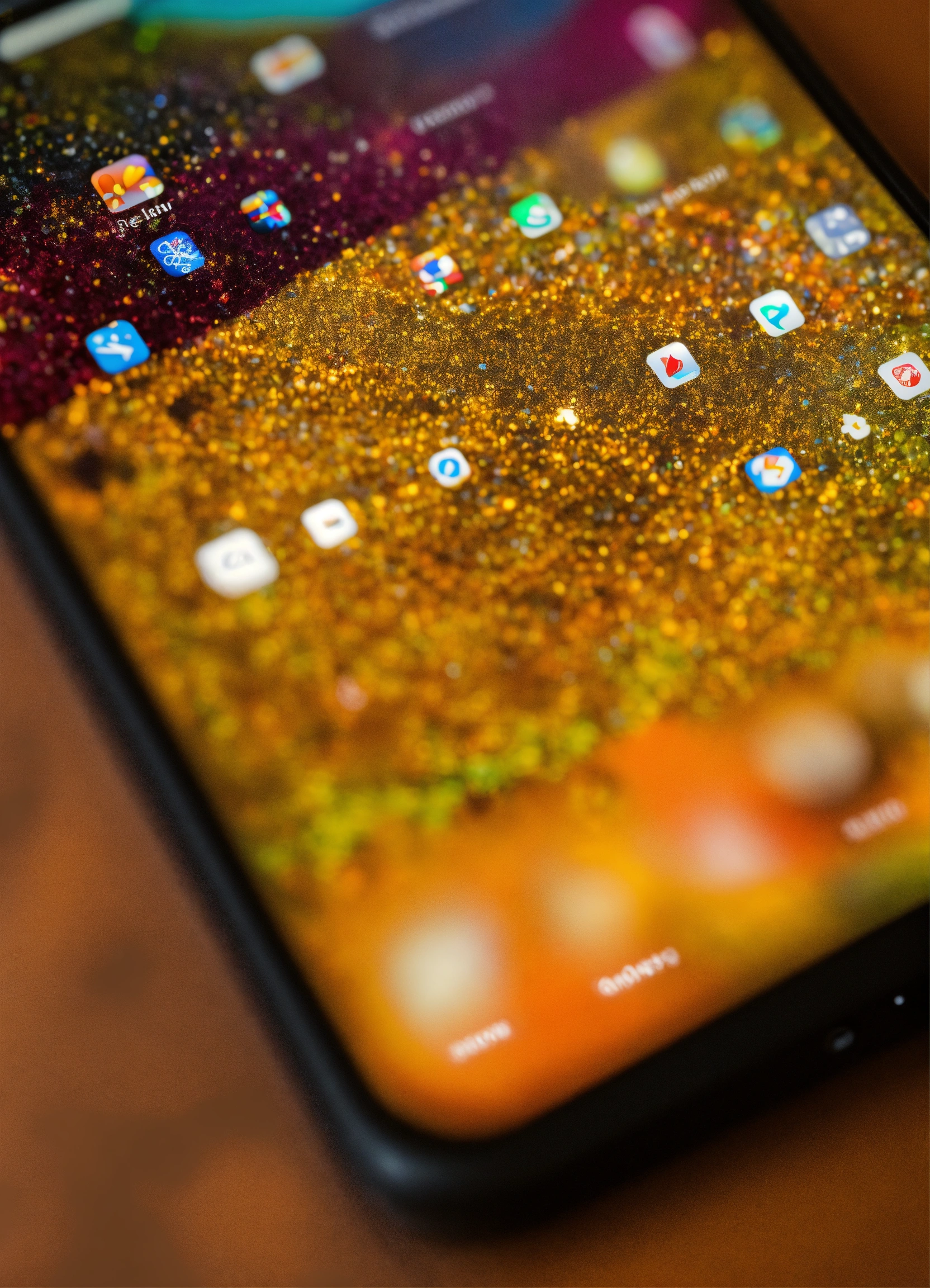 Lexica - A close up of a phone screen.