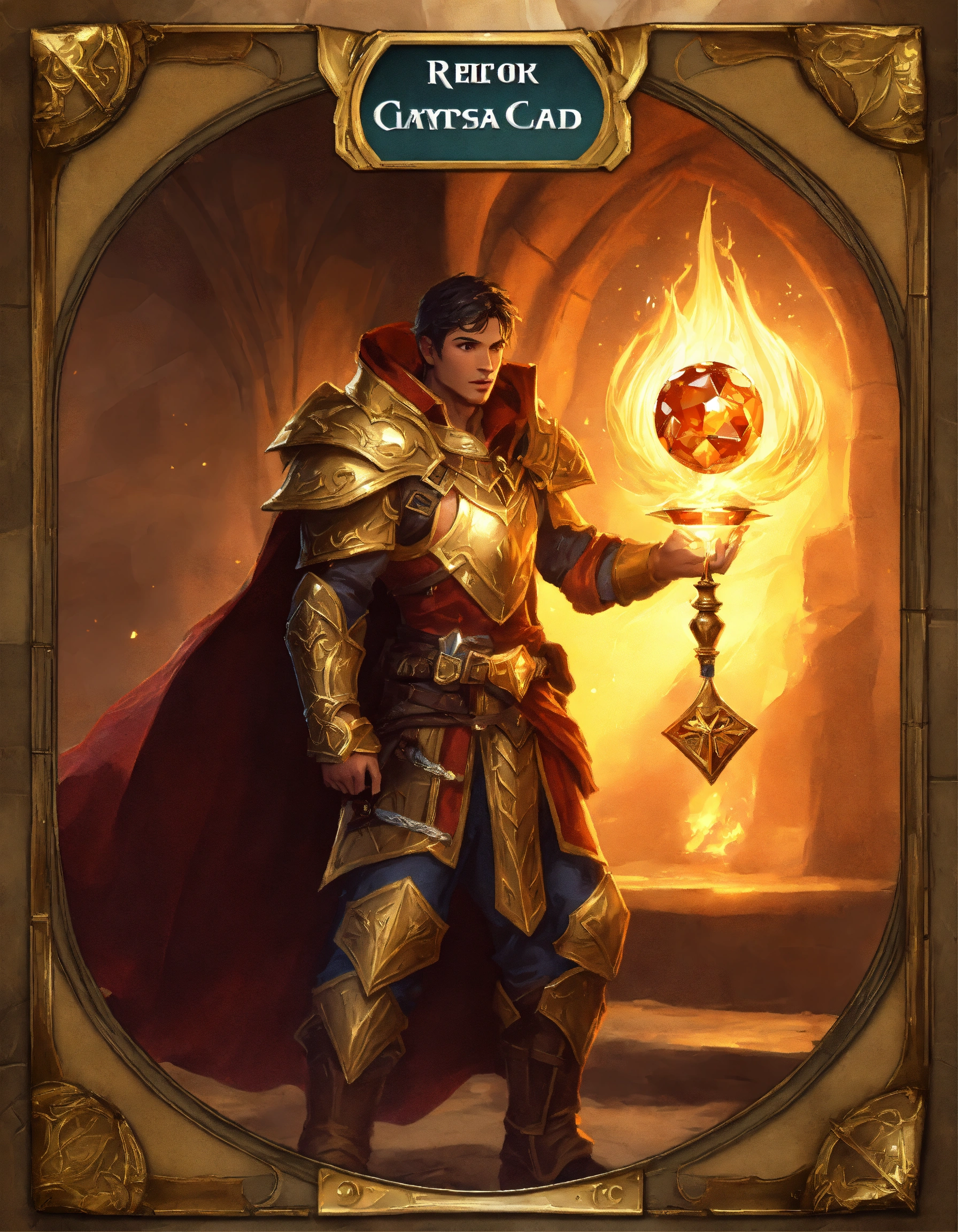 Lexica - RPG card template, fantasy, magic, heroic, gold, jewels, magic ...