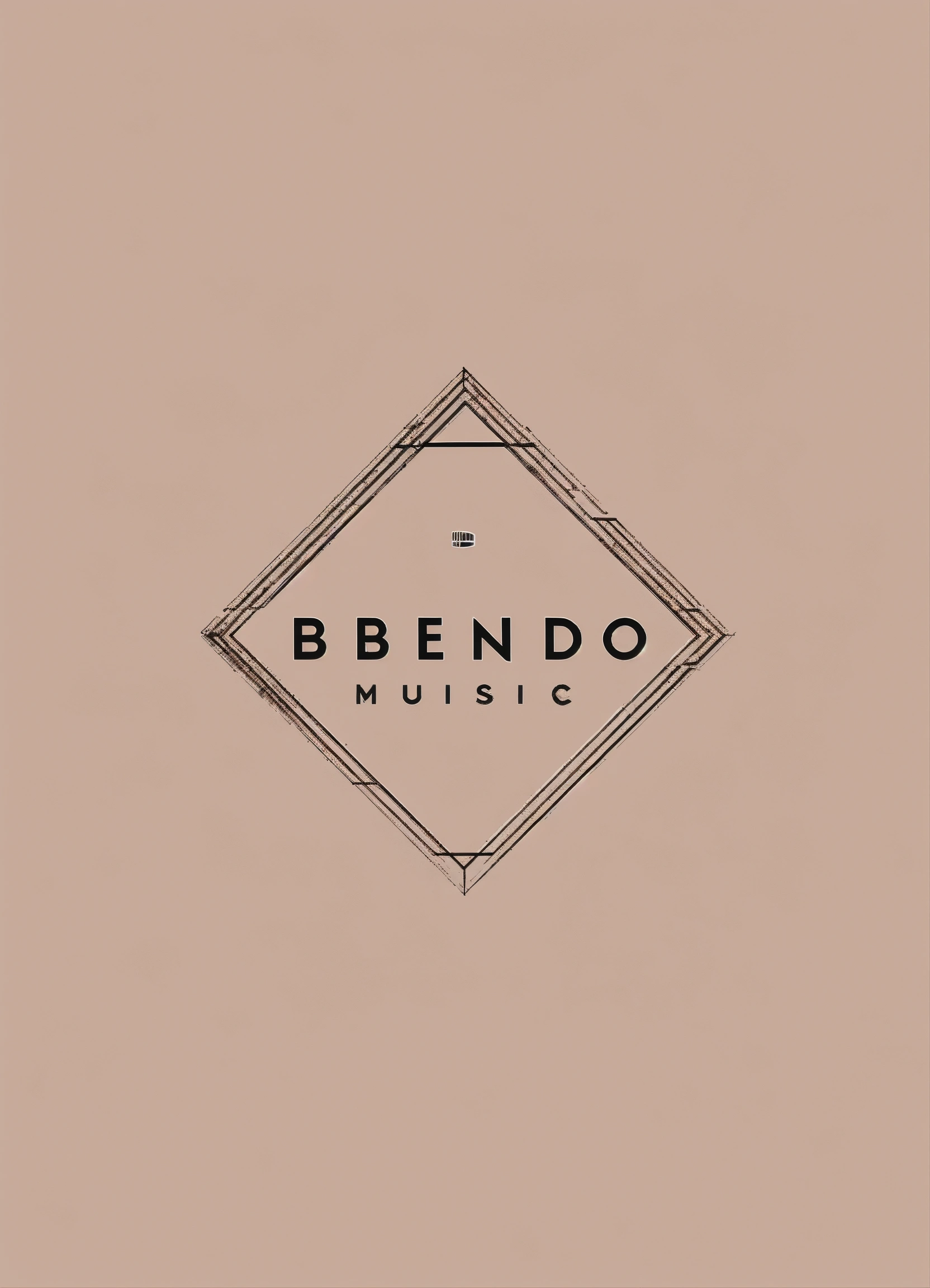 Lexica - Minimalist monochromatic logo of label music, brand is BENDO MUSIC