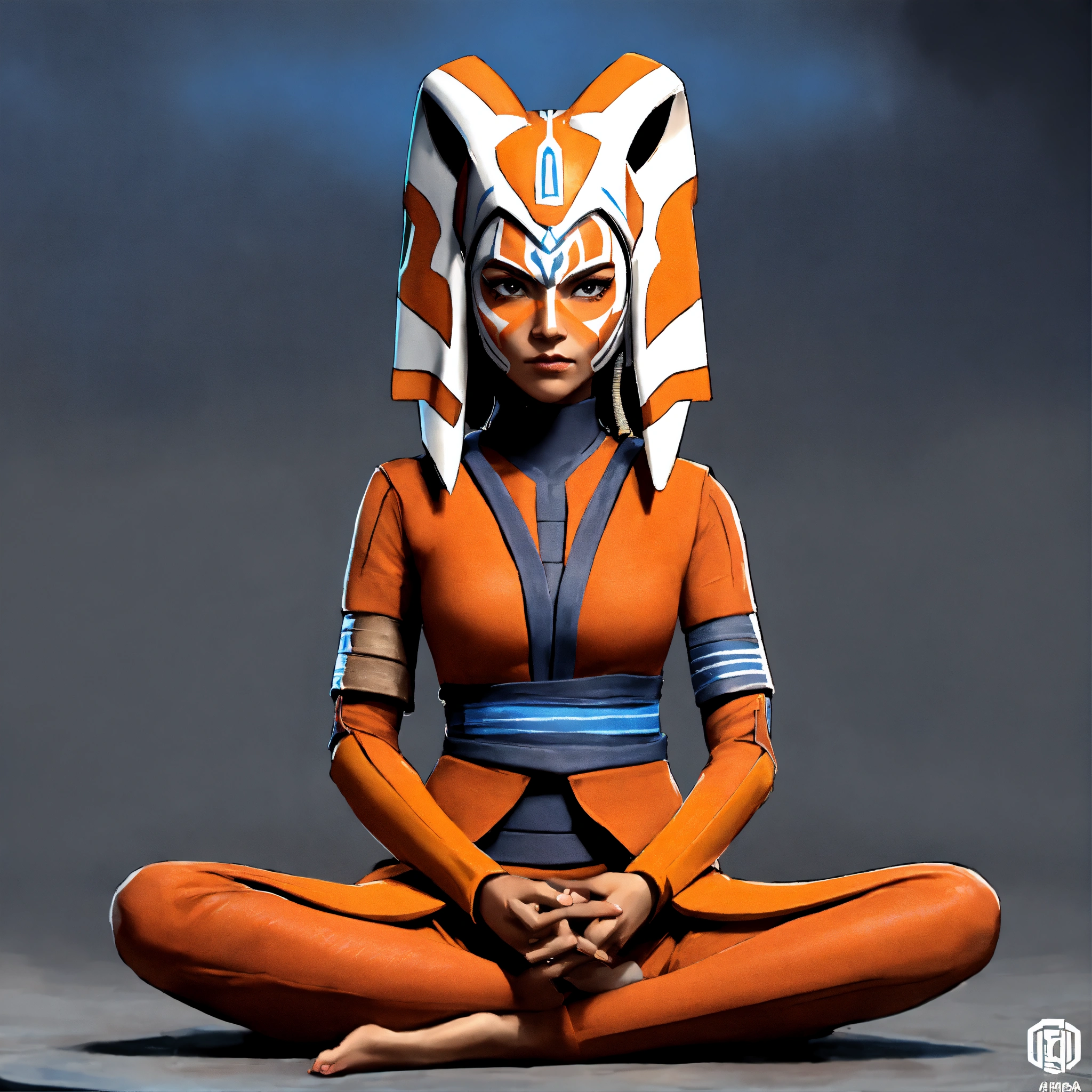 Lexica - Ahsoka tano from lateral, meditation pose, from clone wars