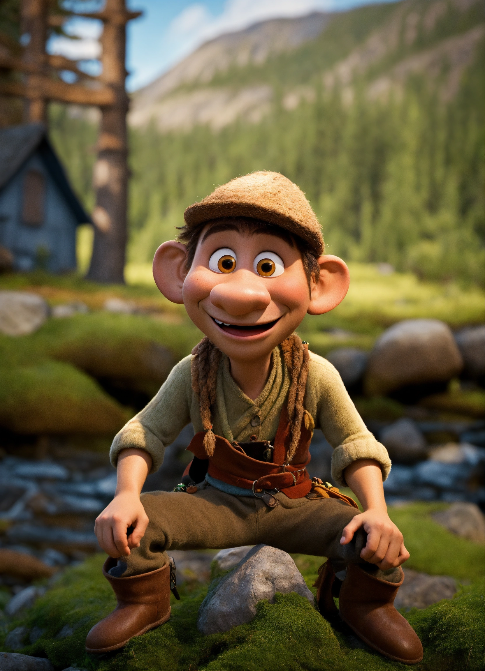 Lexica - A pixar animated photo of a hunter gatherer from early Norway ...