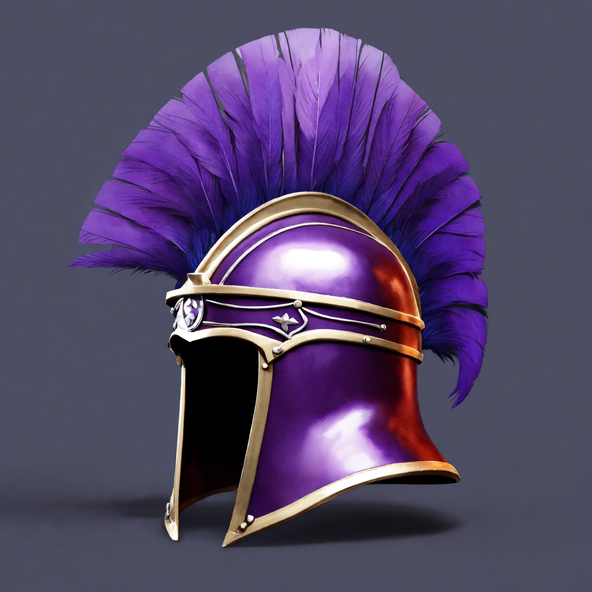 Lexica - Roman legion Praetorian Guard helmet, purple feathers, game ...
