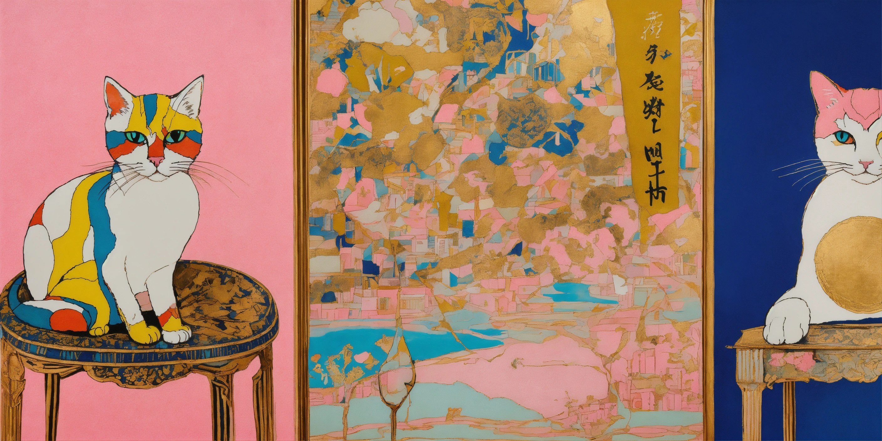 Lexica - Kintsugi art with neo expressionism using pastel colors only ...