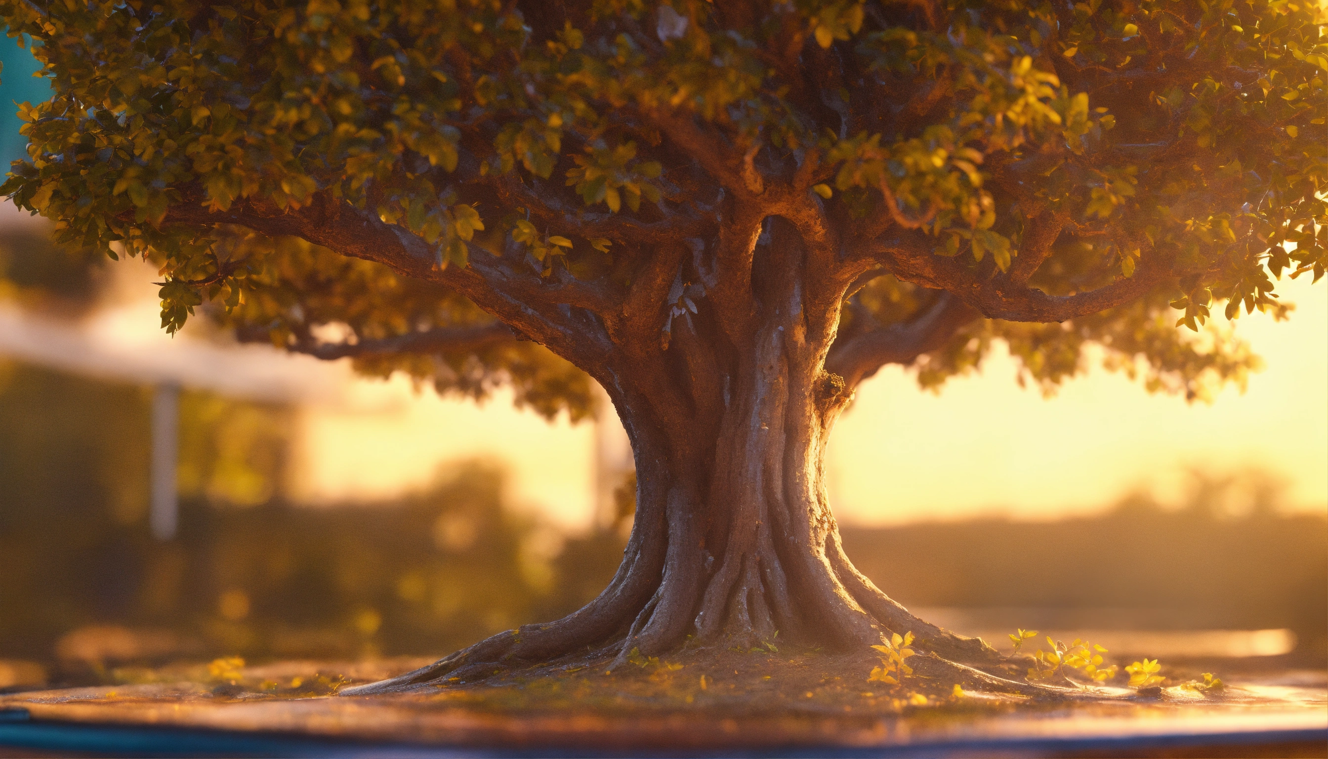 Lexica - Indepth Detailed, minute details, I can see tree roots underneath a glass. In the style ...