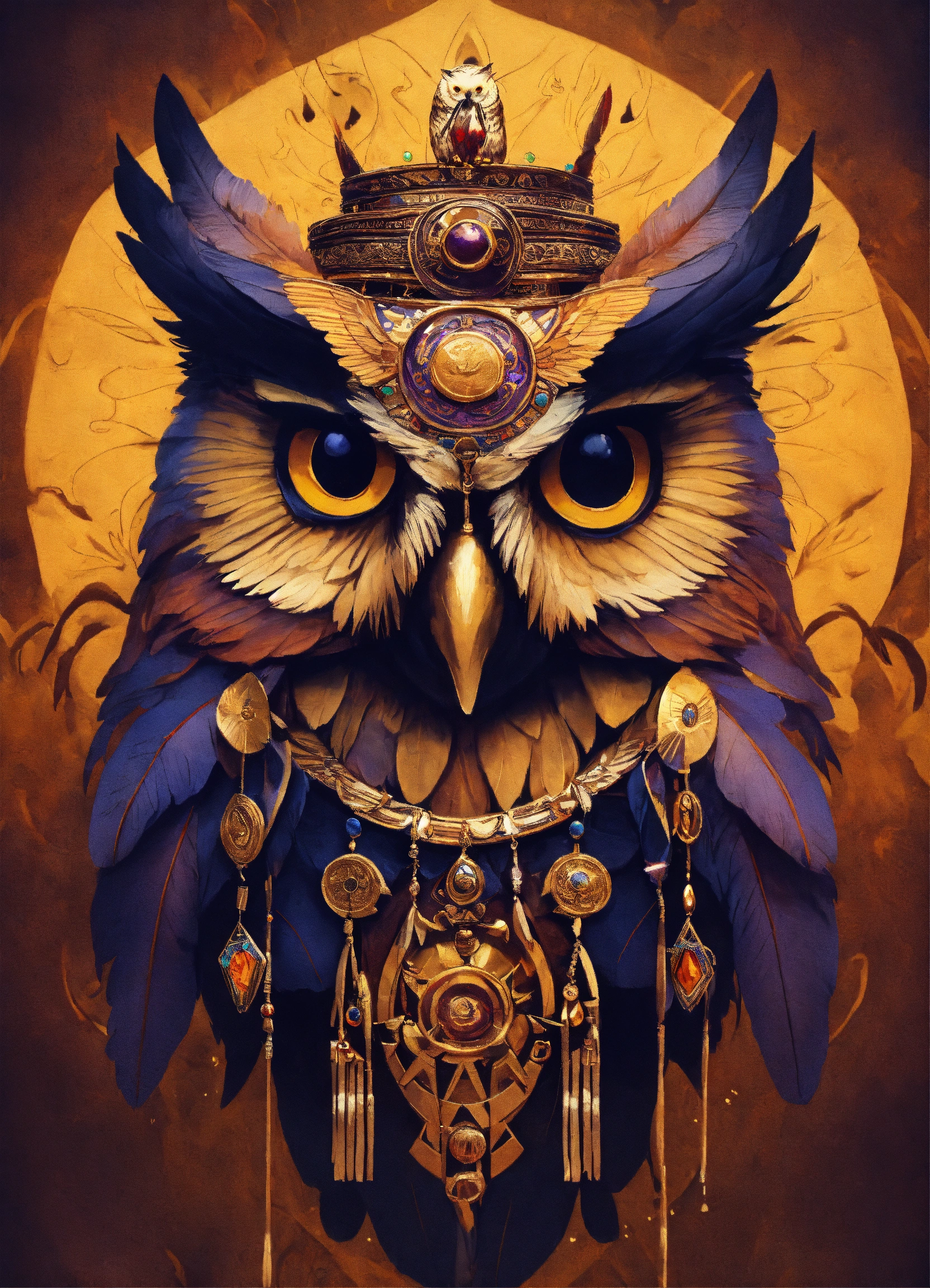 Lexica - Wise owl native american shaman, antropomorph, native american ...