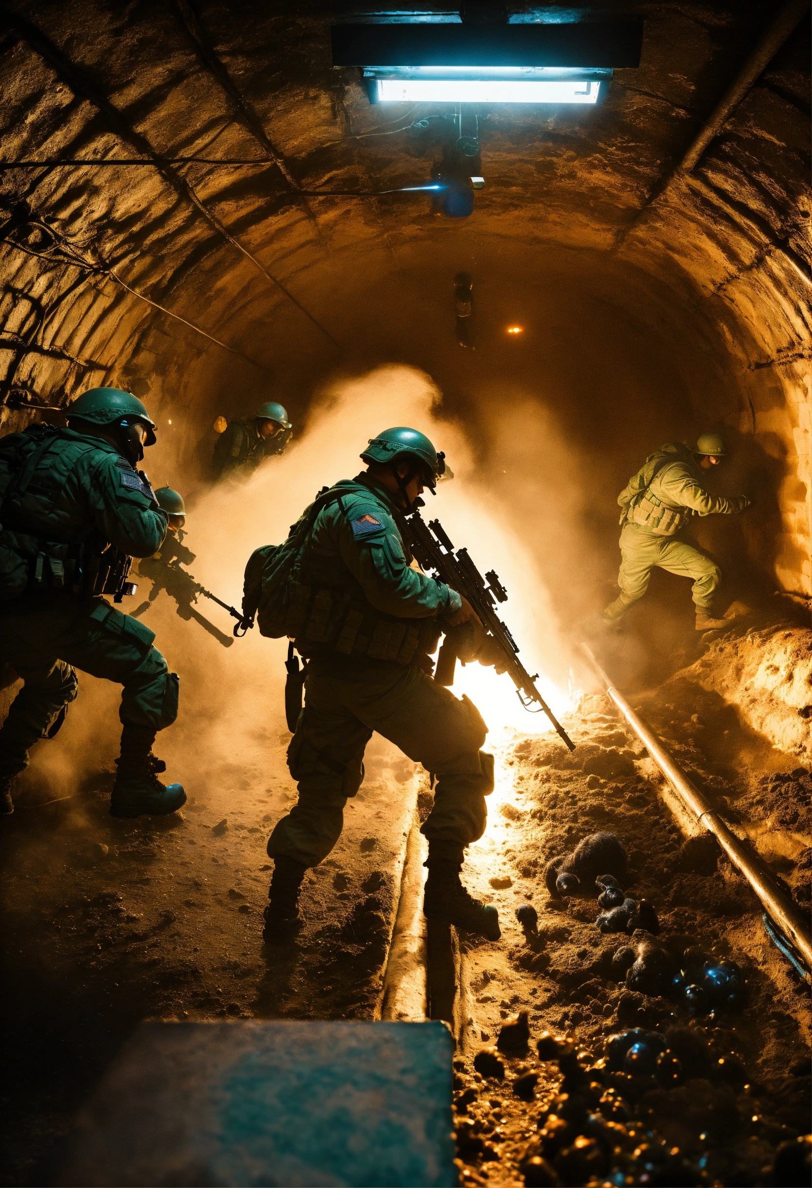 Lexica - A team of 5 soldiers battle short hairy human-mole-like ...