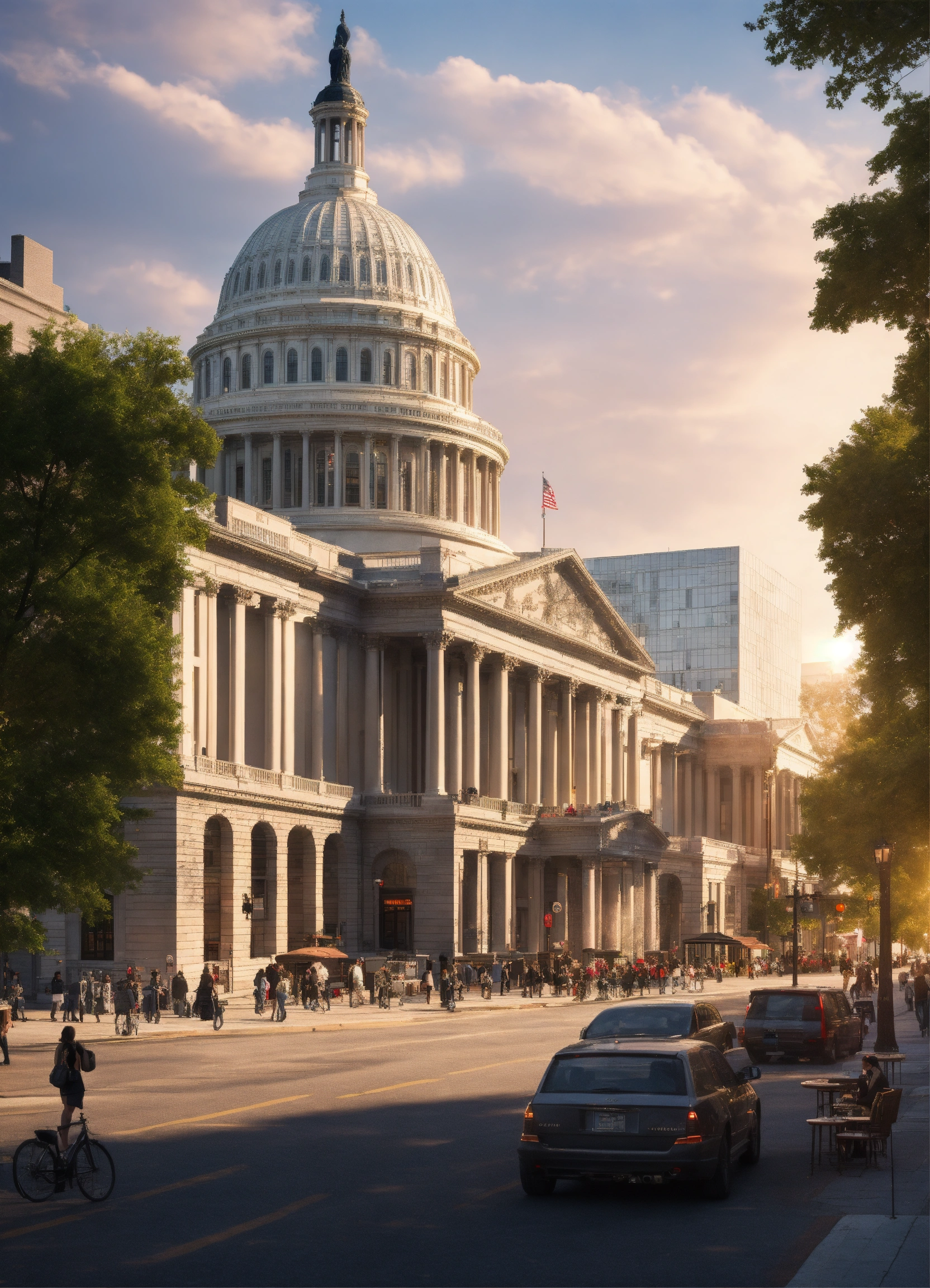 Lexica - Washington DC cityscape, include famous landmark of city, city ...