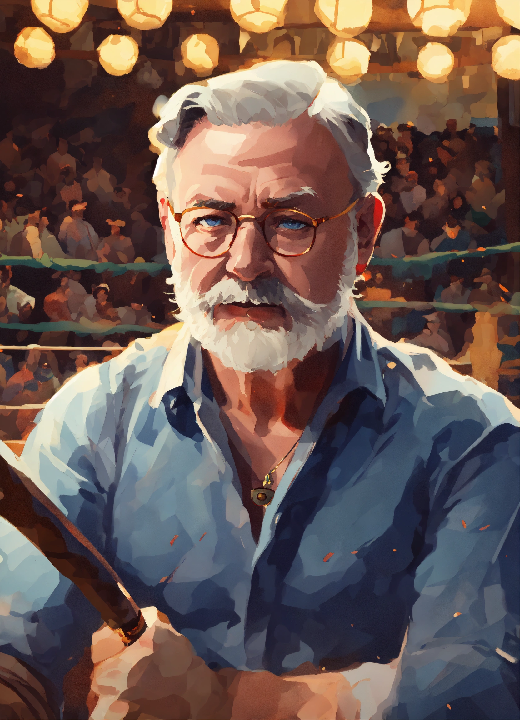 Lexica - Ernest Hemingway fighting a bull in a traditional bullfight ...