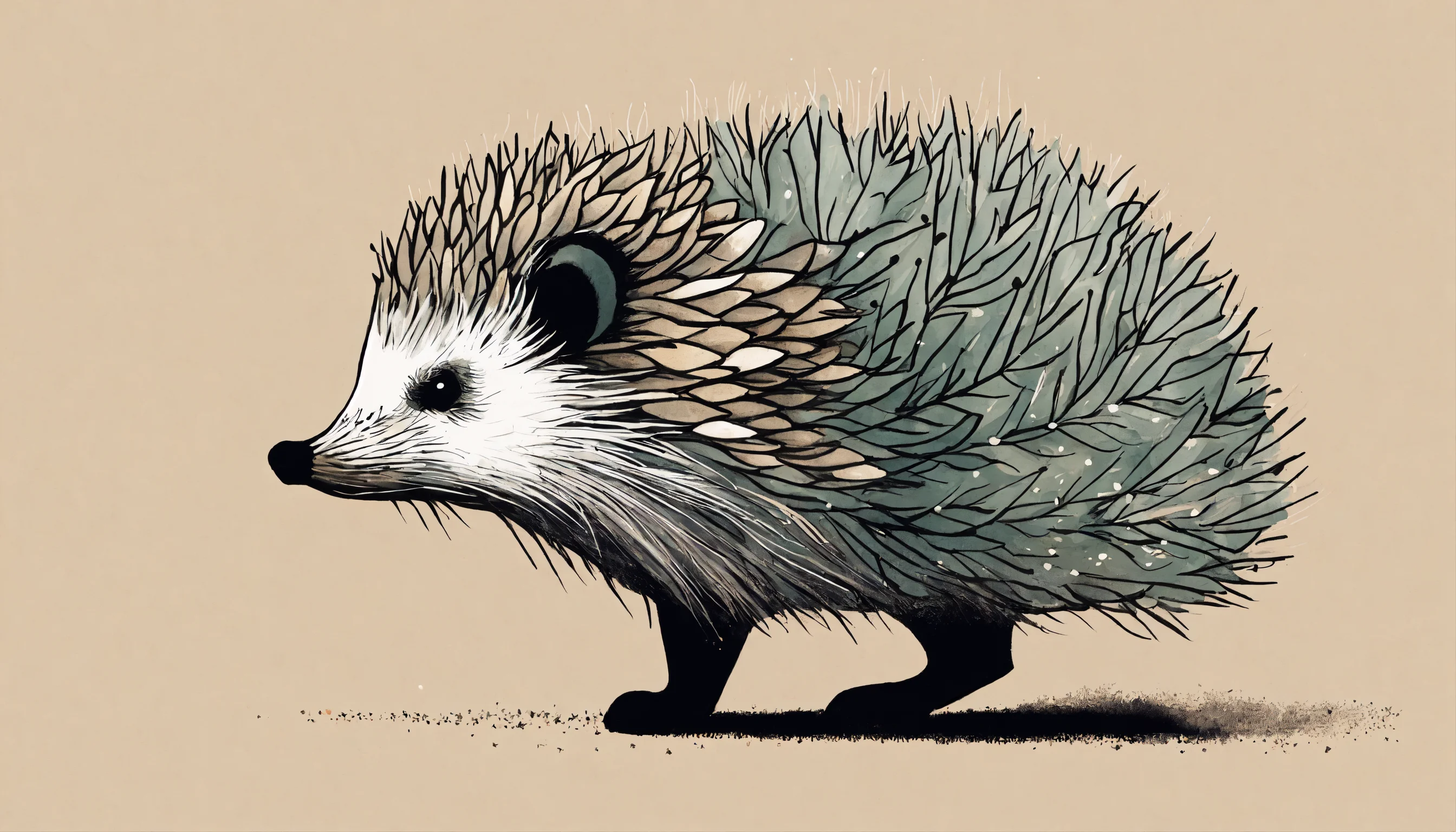 Lexica - A cute minimalistic simple hedgehog side profile Clipart ...