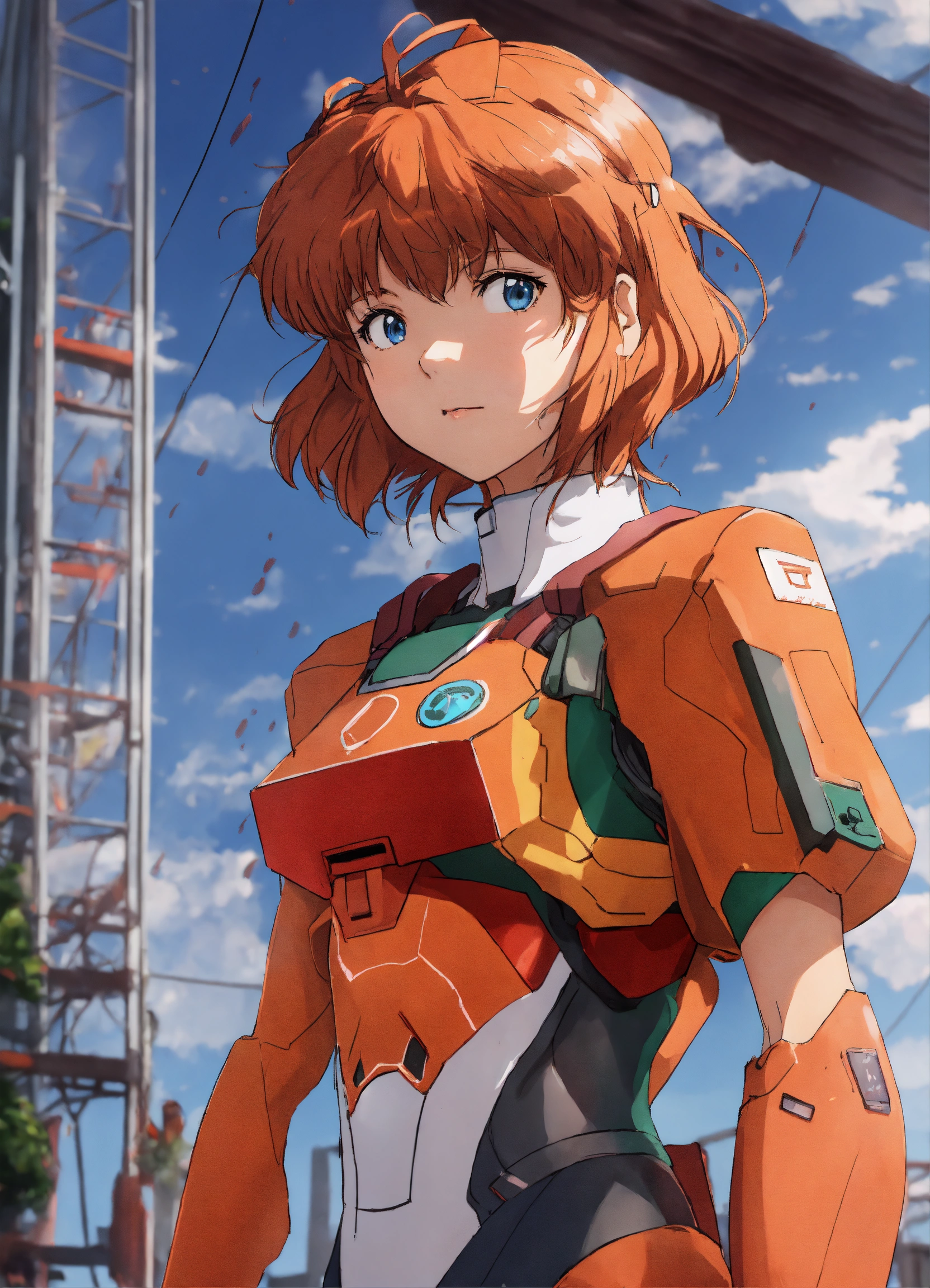 Lexica - Anime art of Asuka from Neon Genesis Evangelion, young girl ...