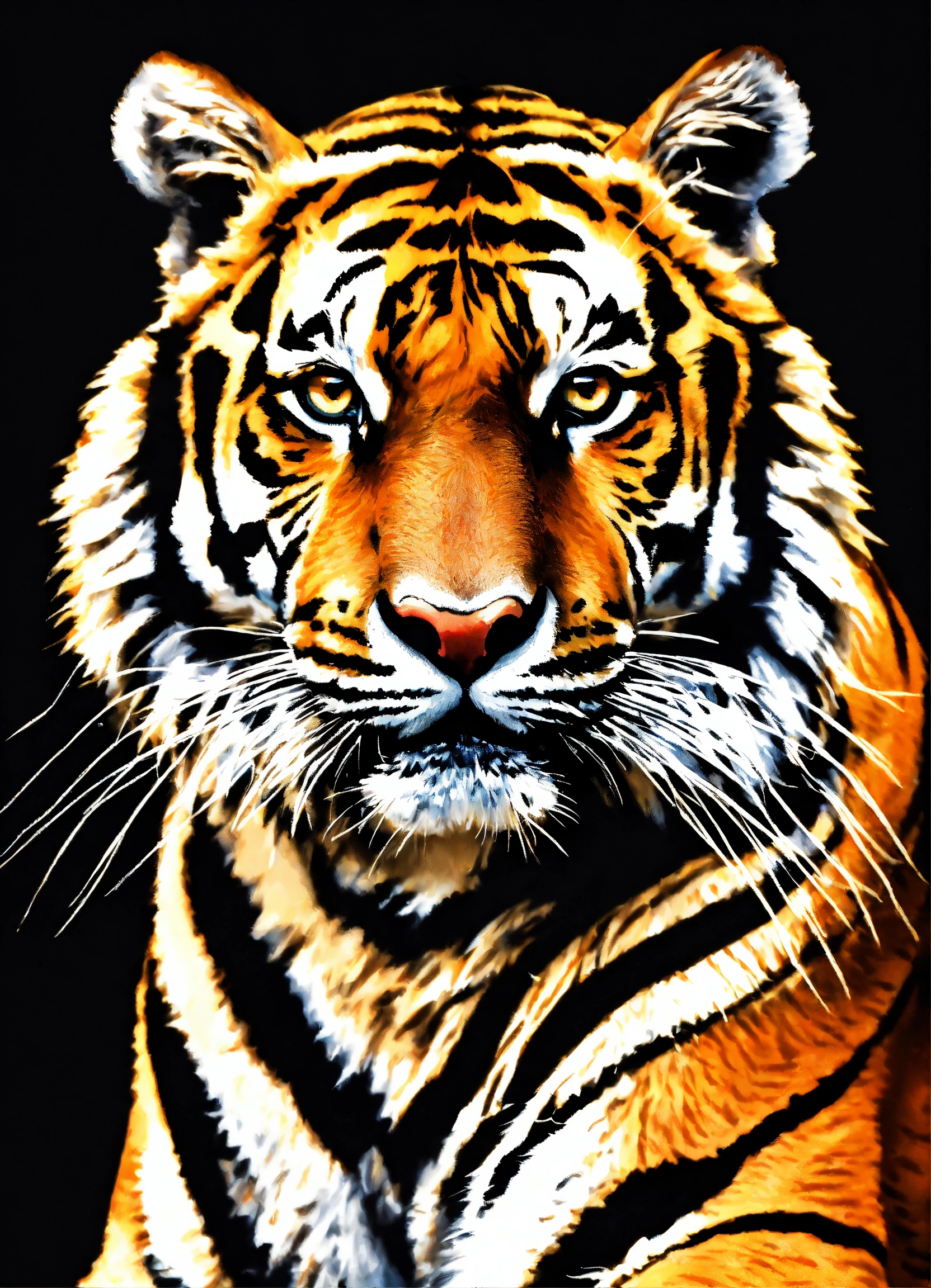 Lexica - Ultra realistic photo, portrait of tiger, realistic detail ...