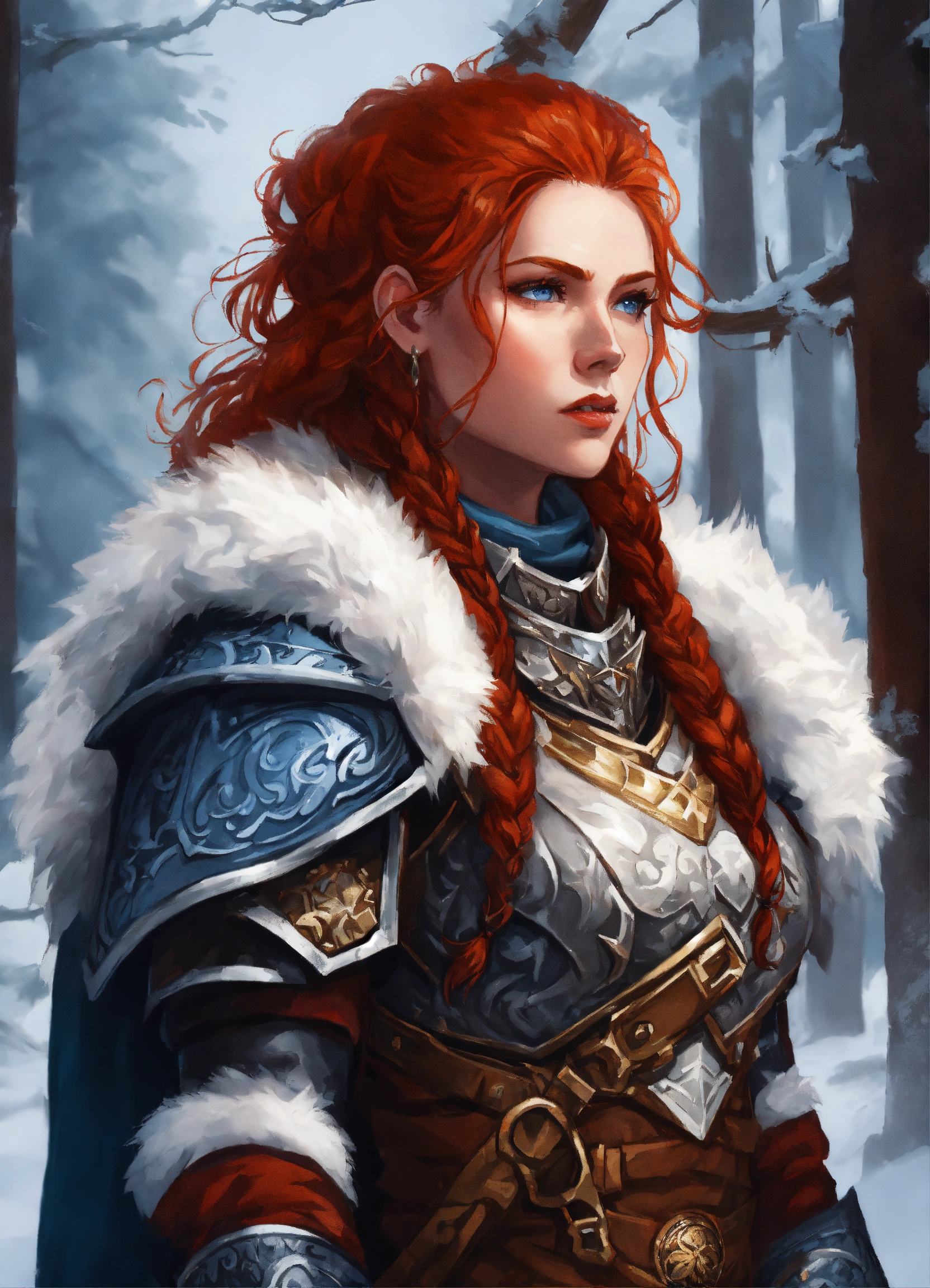 Lexica - A strong rugged woman in intricate armor, highly detailed ...