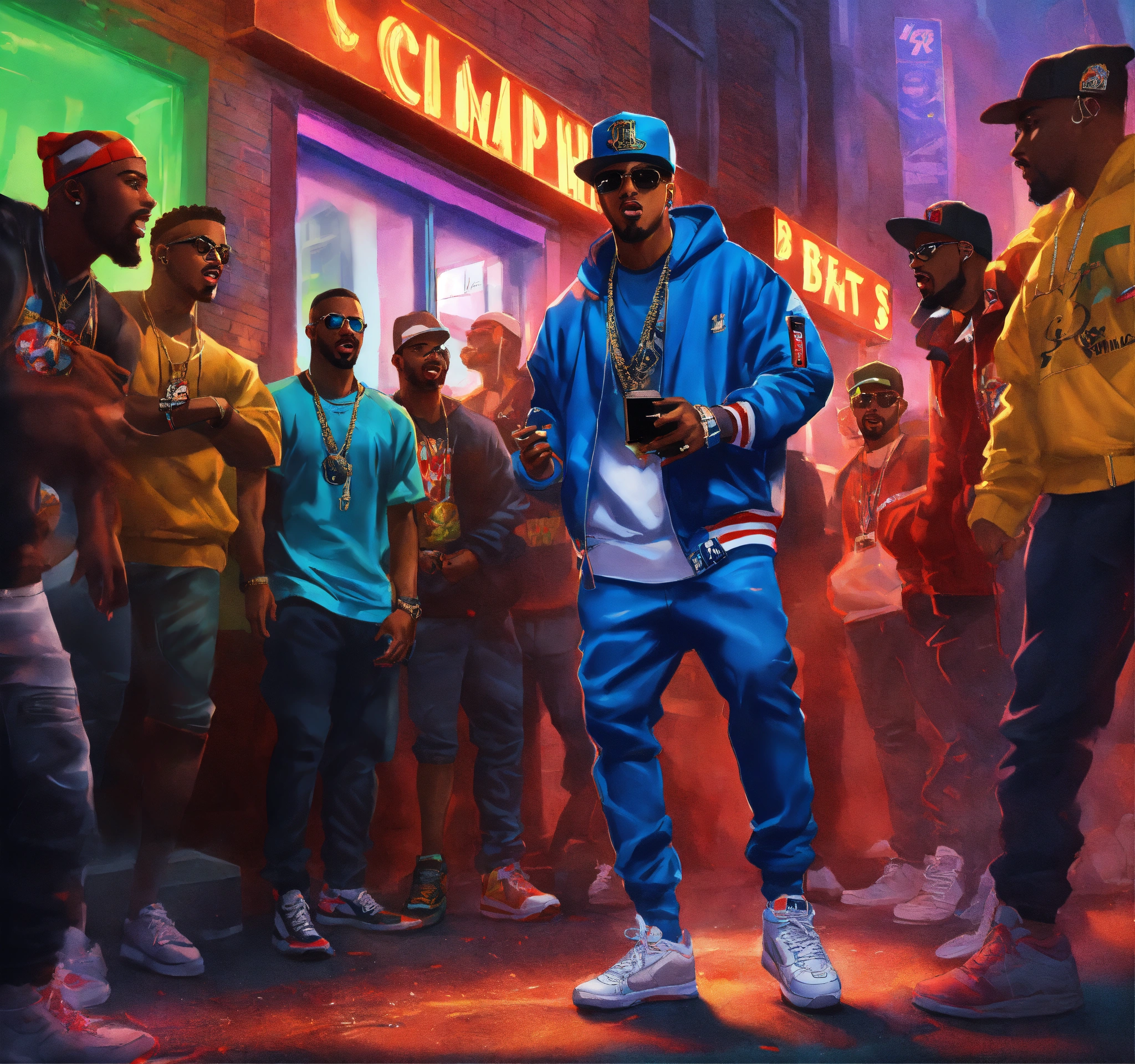 Lexica - Full body Pop art, hyperrealist portrait of rapper "Cassidy ...