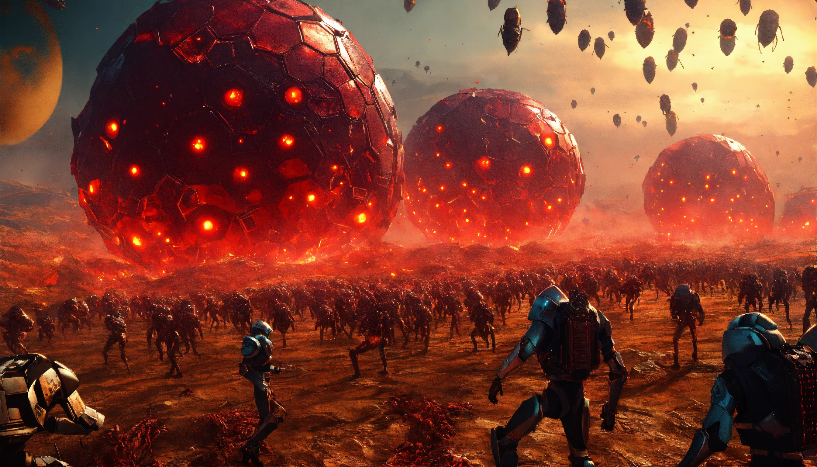 Lexica - Hundreds of hive minded insectoids invade a planet, red ...