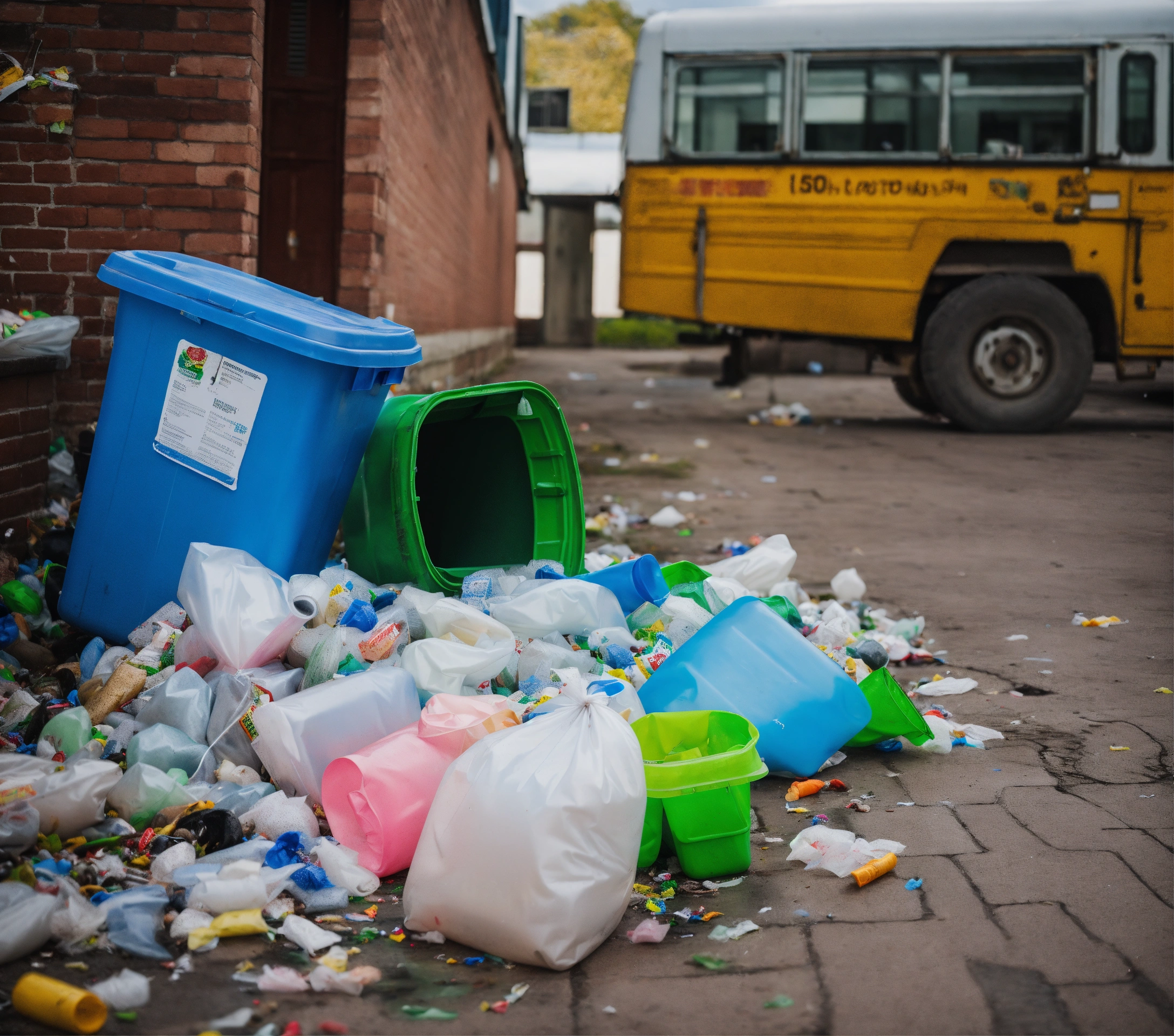Lexica - Plastik trash in school