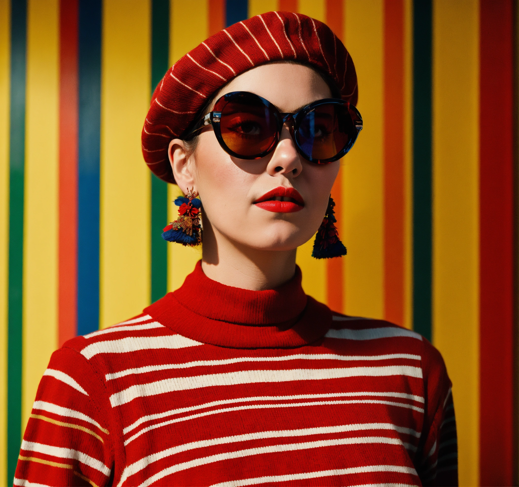 Lexica - Front profile half body model show Photography, in the ...