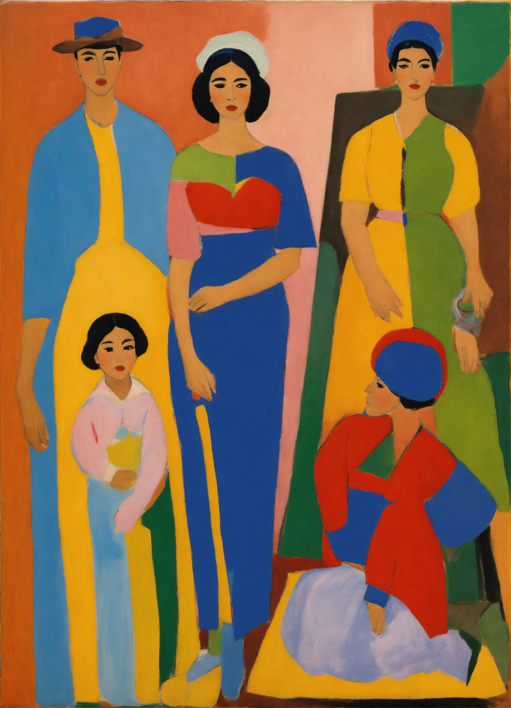 Lexica - Matisse style lots of details, colorful, different people ...