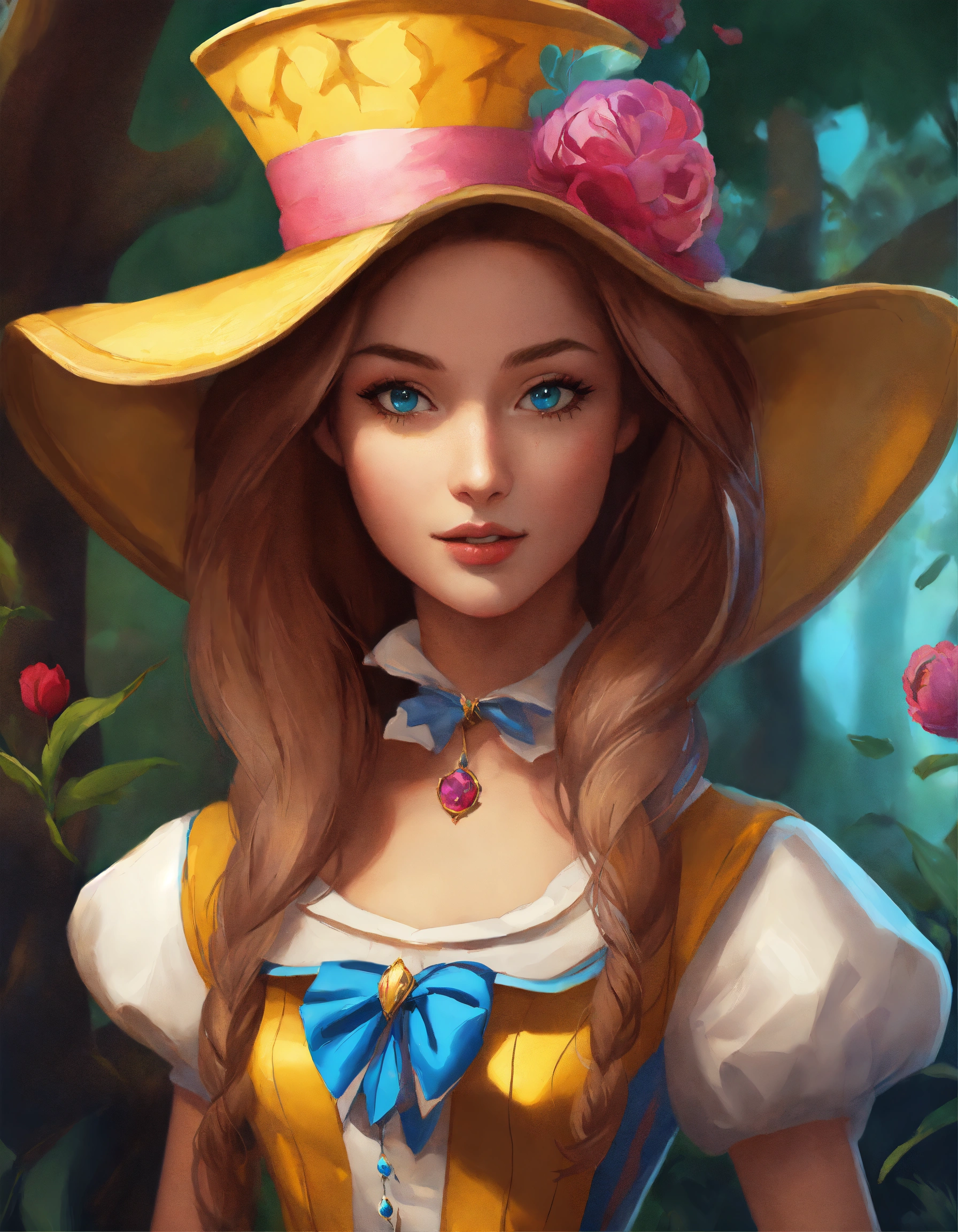 Lexica - The Duchess, from Alice in Wonderland, realistic cartoon oil ...