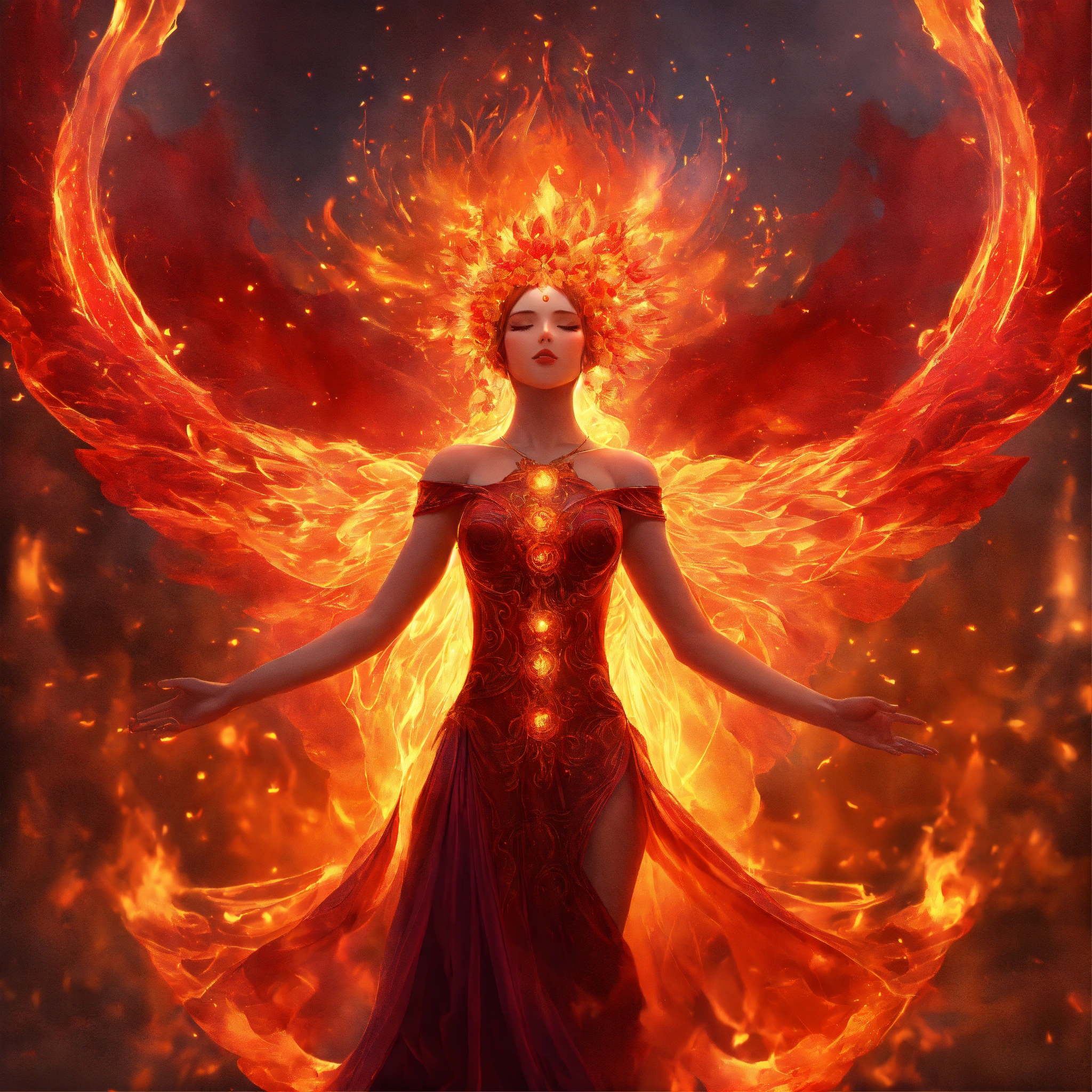 Lexica - Fantasy, mesmerizing design, ascending spirit woman, spirit ...