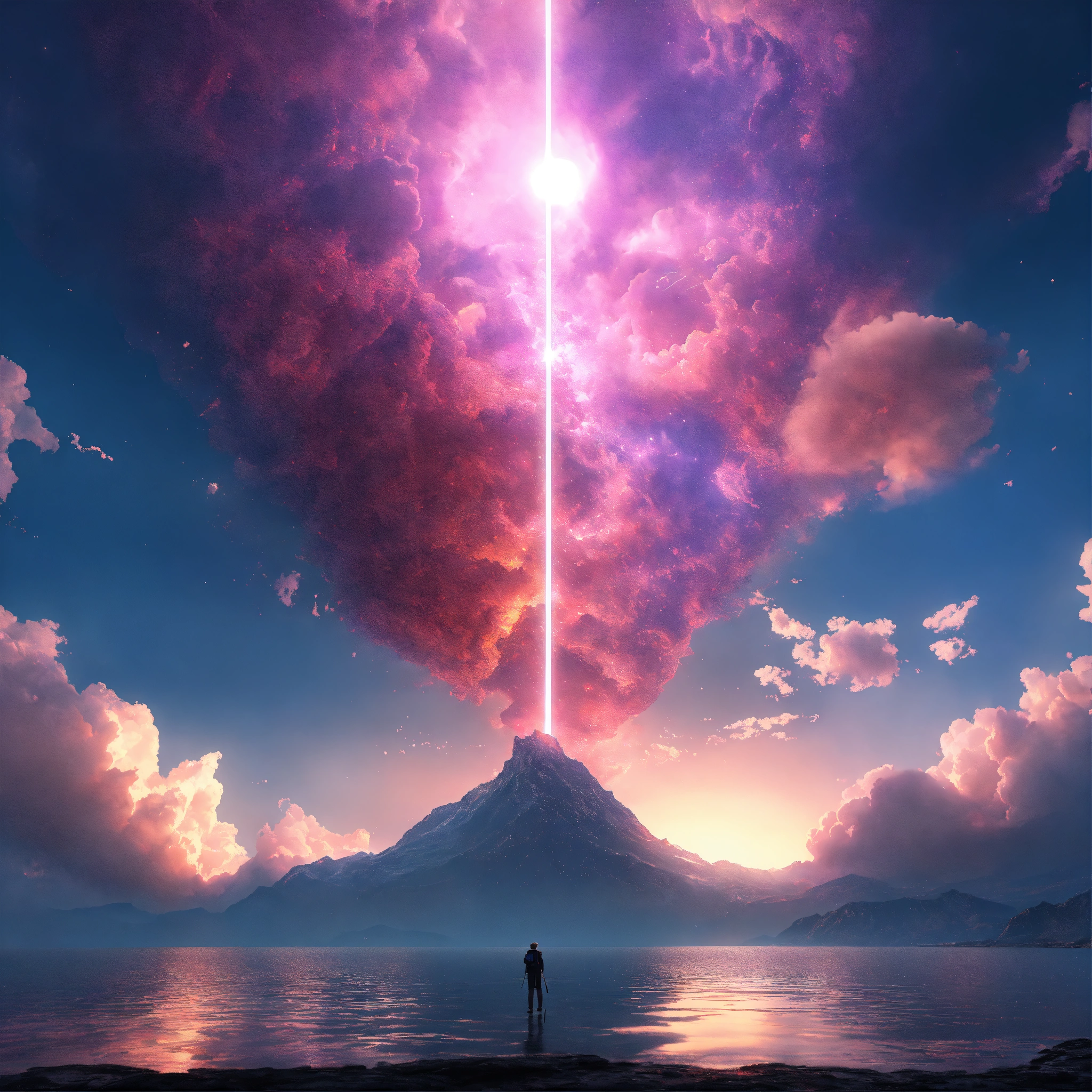Lexica - Two celestial beings, seraphim, light in love cloud, being ...