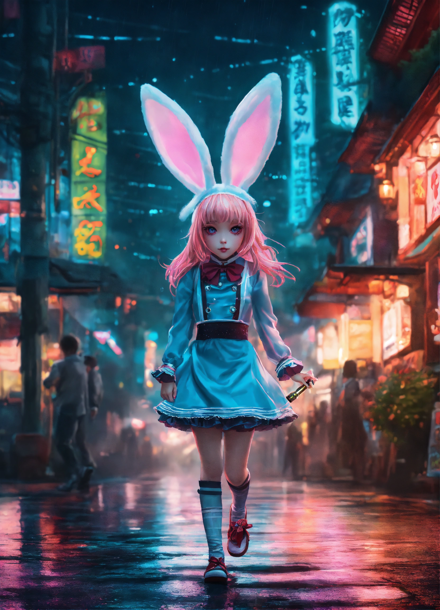 Lexica - Running creepy little japanese alien anime alice in wonderland ...