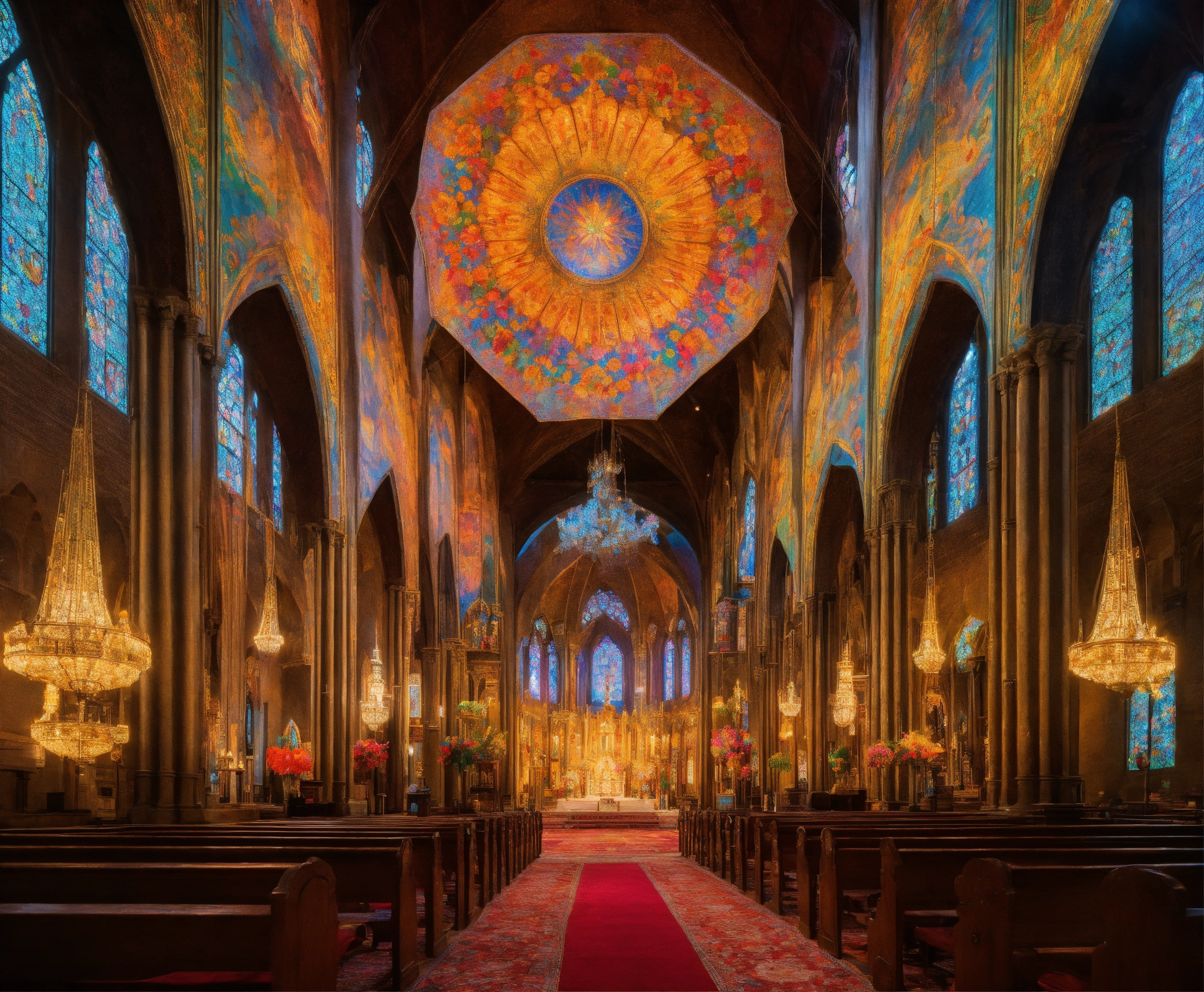 Lexica - Elaborate religious setting and a colorful bright beautiful ...