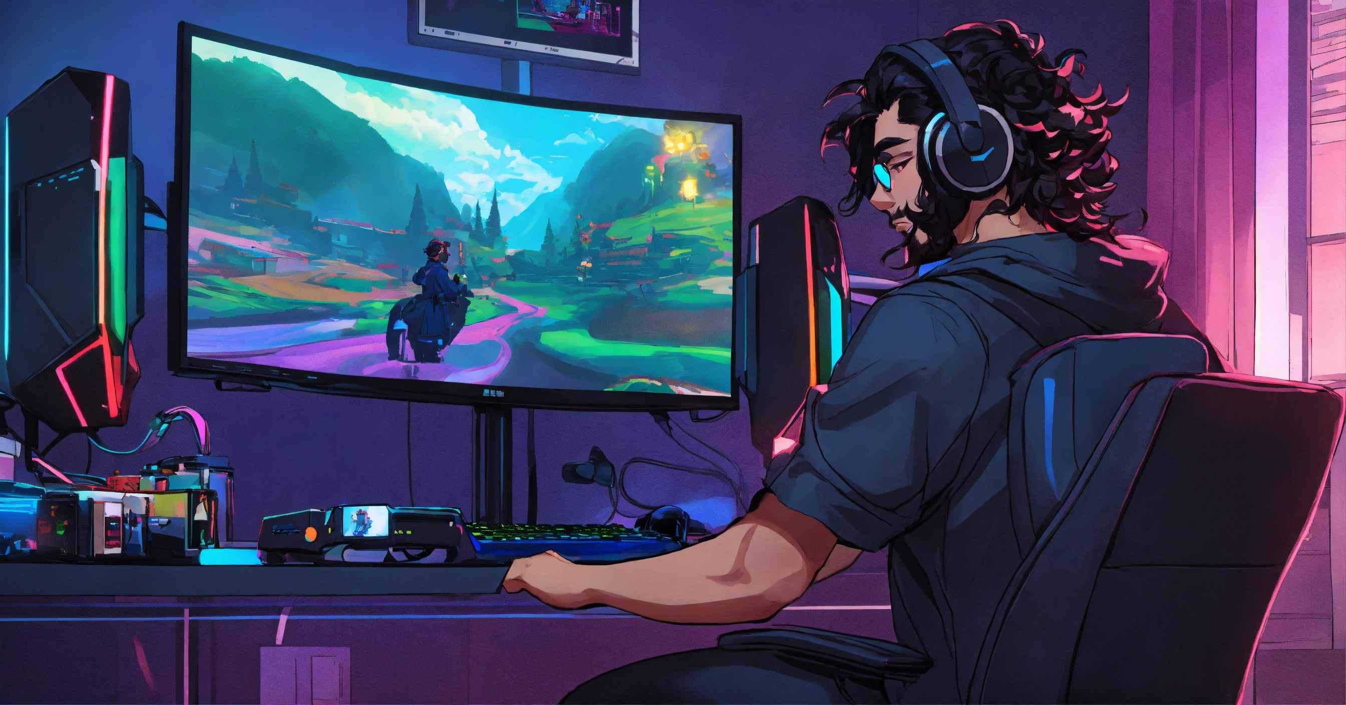 Lexica - Un jeune homme noir métisser avec des cheveux long nattés ...