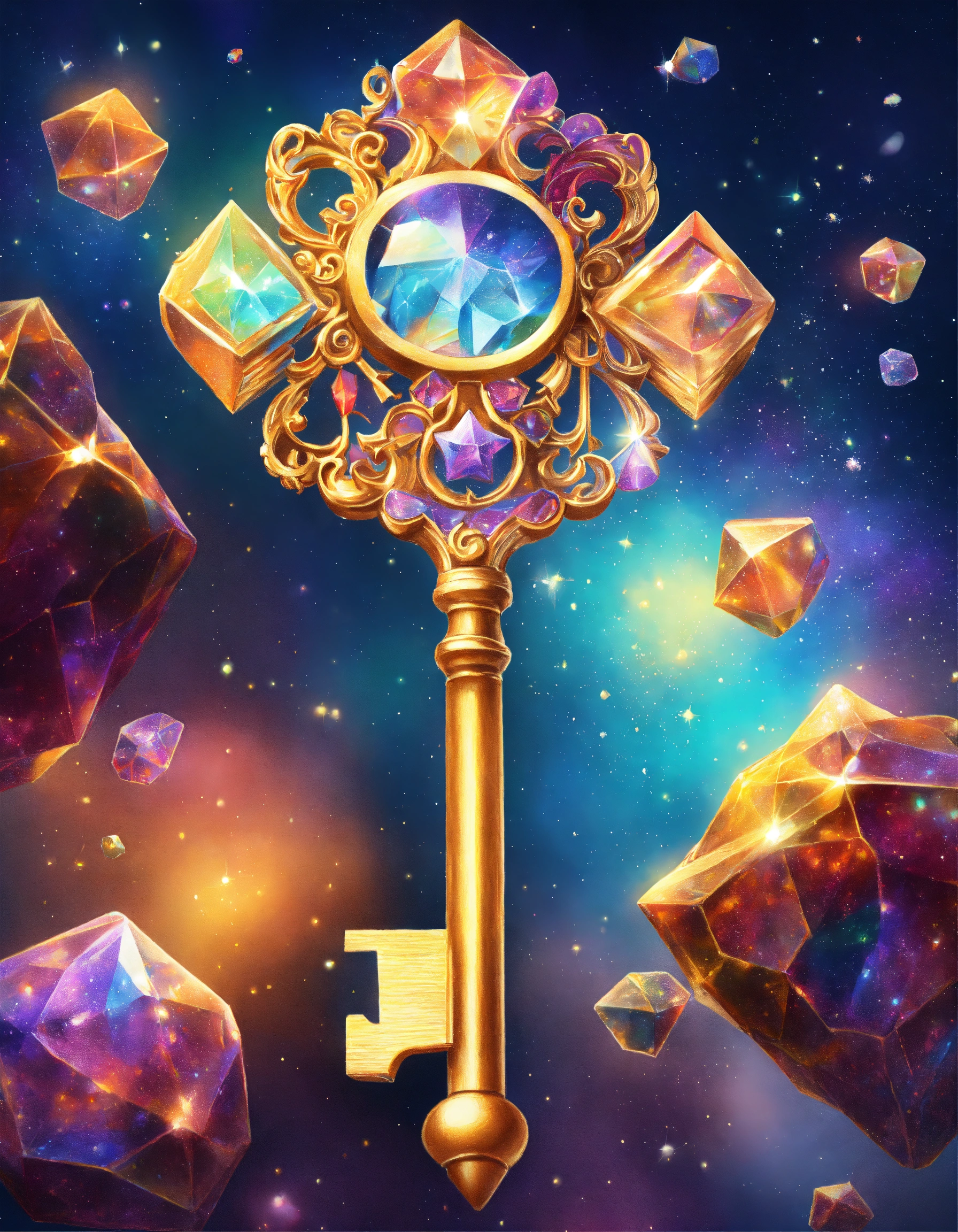 Lexica - Colored pencil drawing illustration of a multidimensional ...