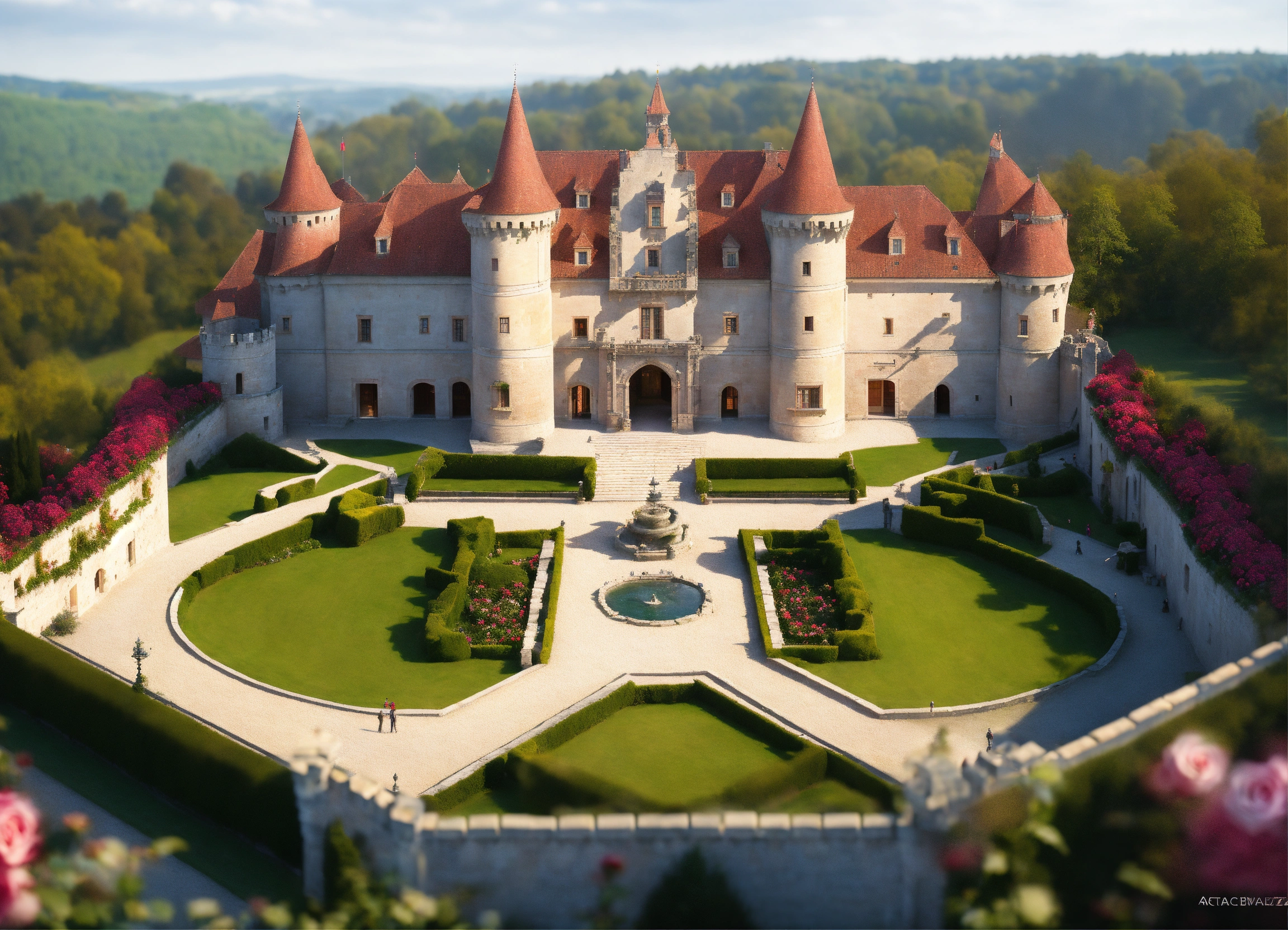 Lexica - Ultra realistic, photorealistic, bird's eye view of a small ...