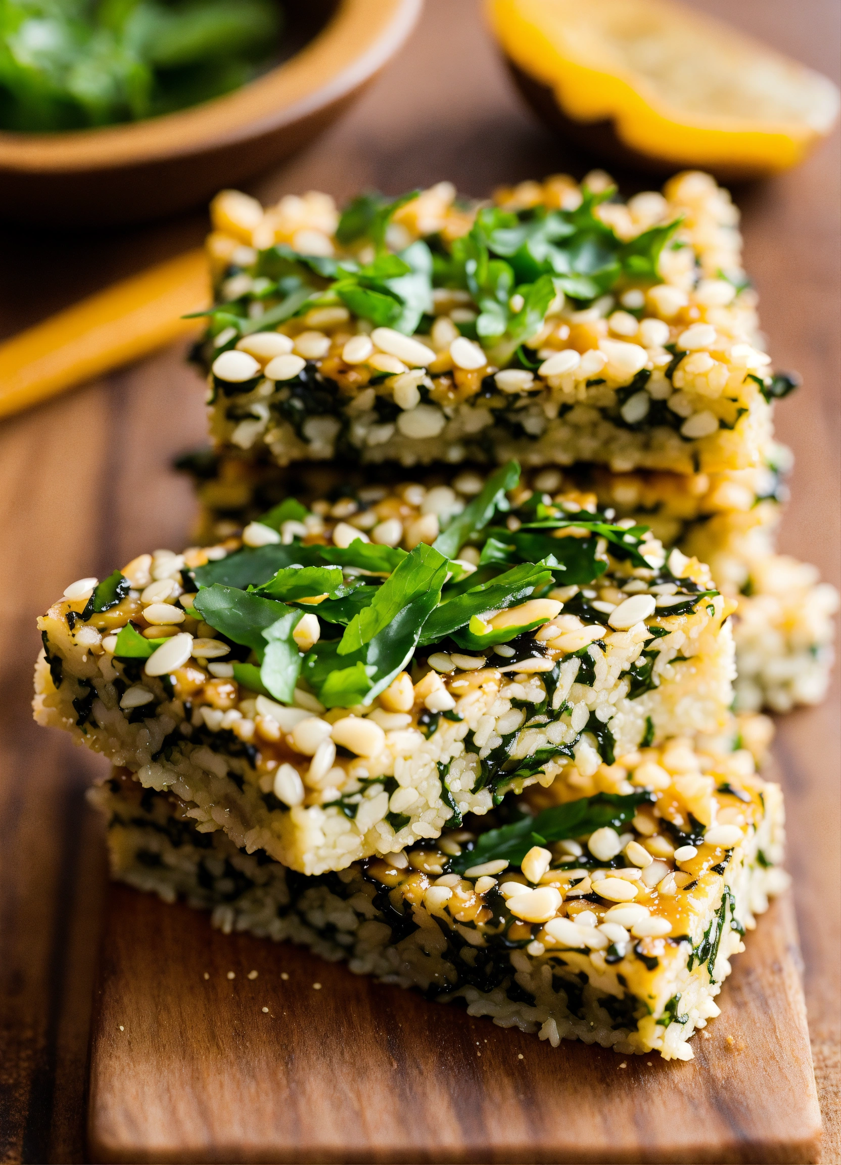 Lexica - Sesame Seaweed Snack Bars Ingredients Seaweed sheets, toasted ...